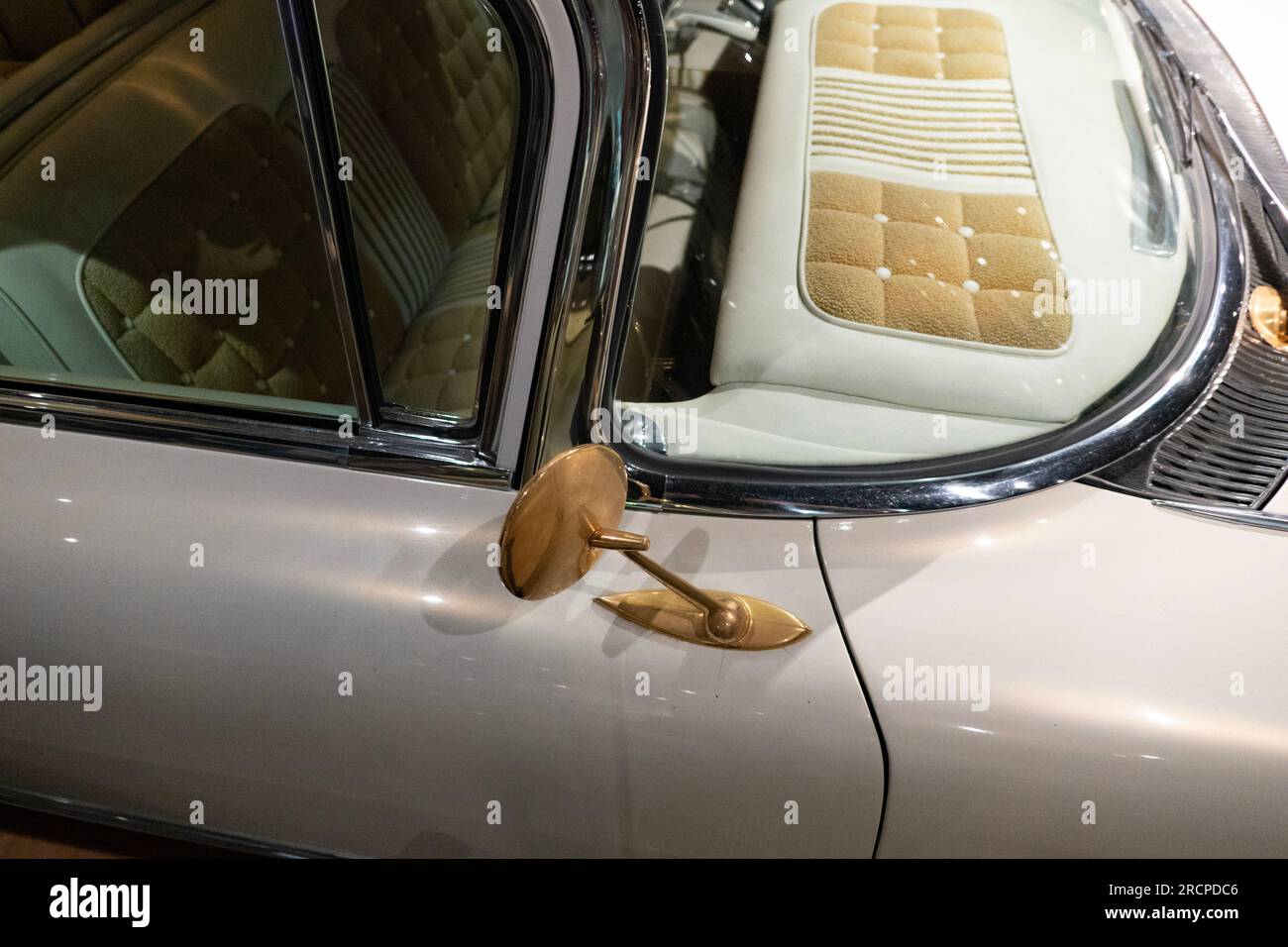 Museum display of the gold 1960 Fleetwood Series 60 Special Sedan ...