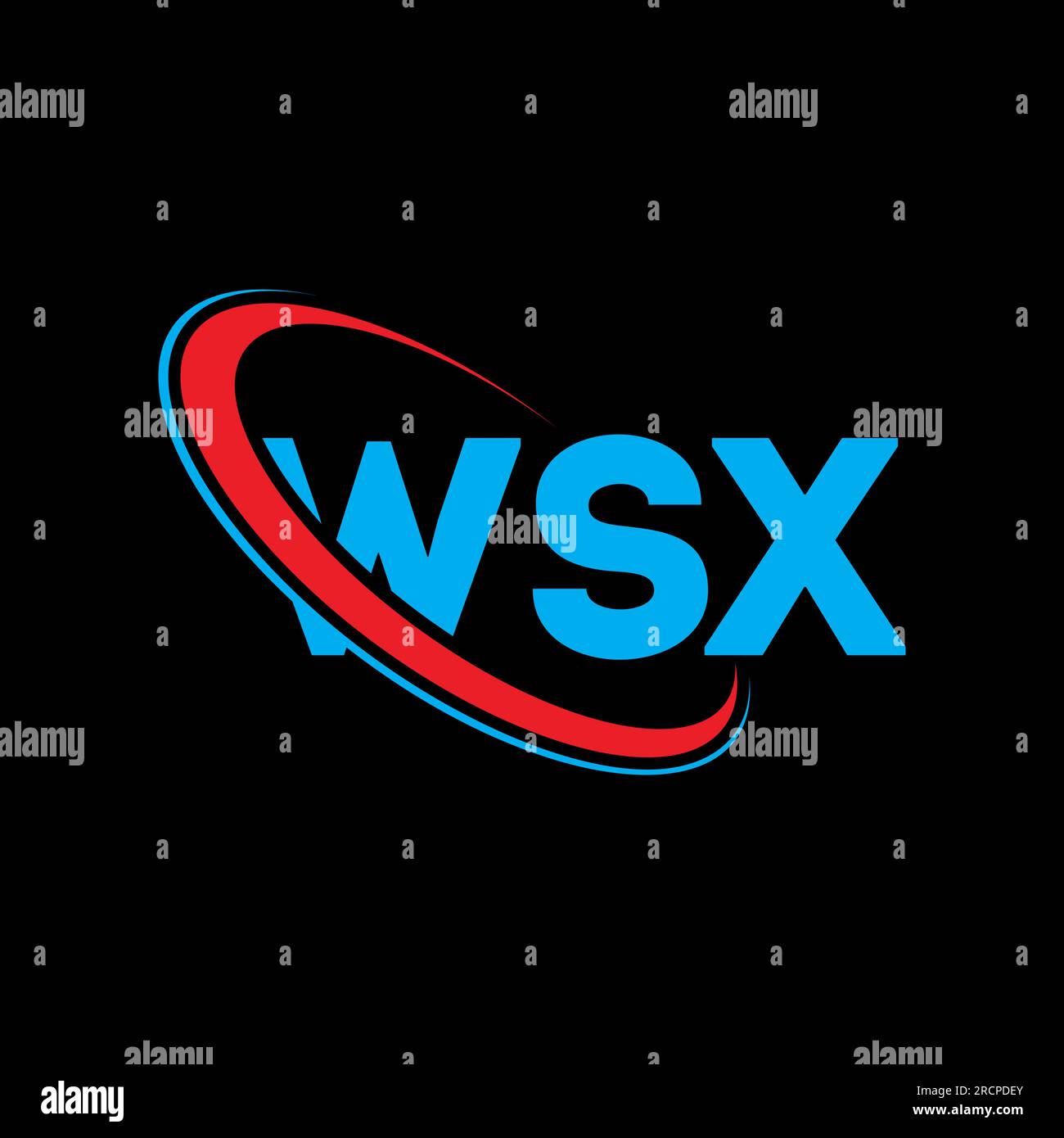 WSX logo. WSX letter. WSX letter logo design. Initials WSX logo linked ...