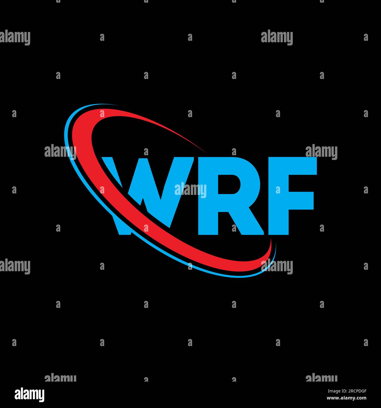 WRF logo. WRF letter. WRF letter logo design. Initials WRF logo linked ...