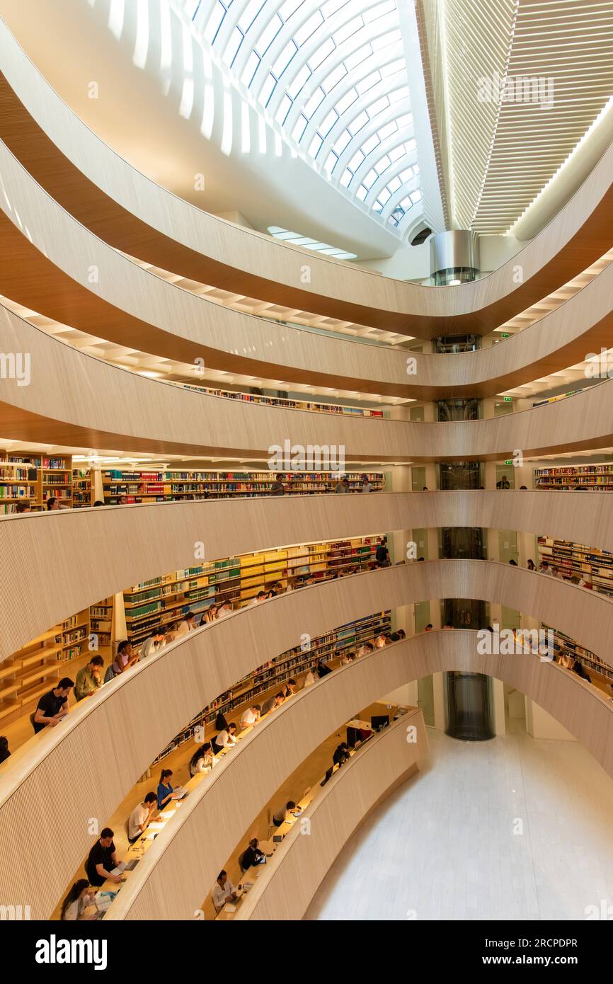 Zurich, Switzerland-May 27, 2023; Vertical view of students of The ...
