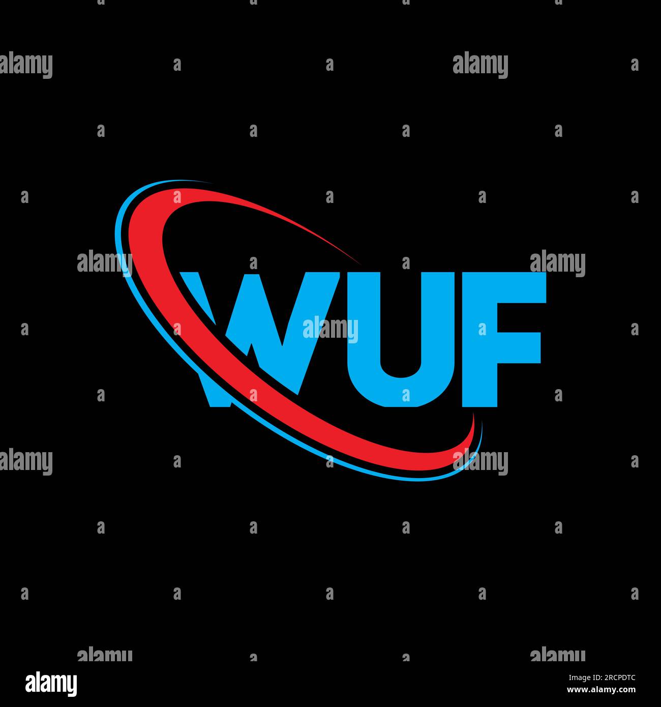 WUF logo. WUF letter. WUF letter logo design. Initials WUF logo linked ...