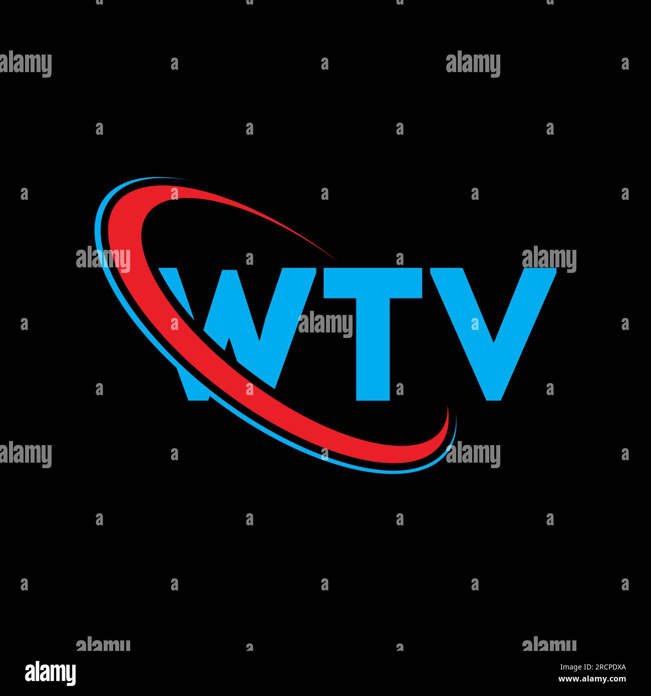 Wtv logo design hi-res stock photography and images - Alamy