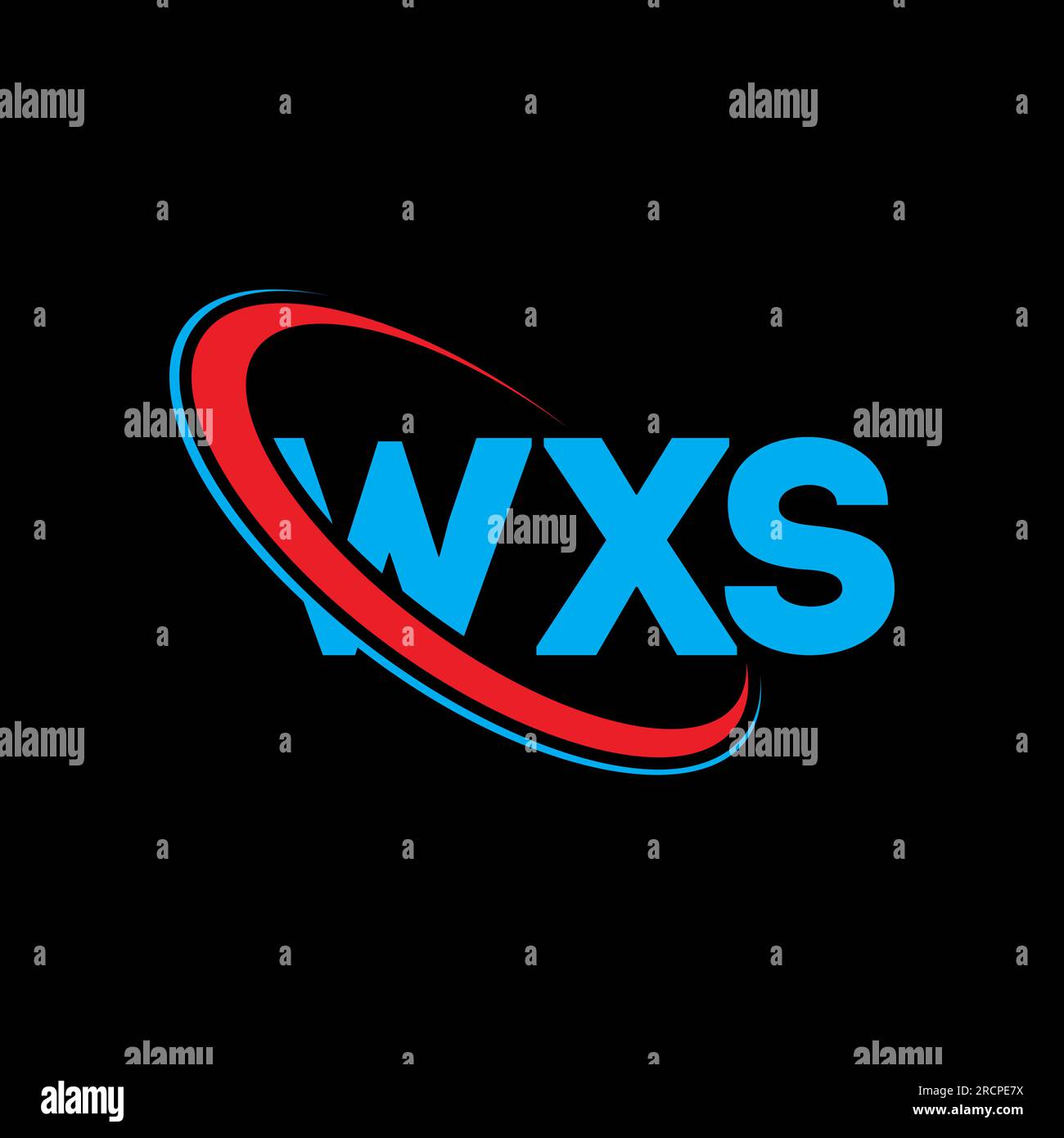 WXS logo. WXS letter. WXS letter logo design. Initials WXS logo linked with circle and uppercase ...