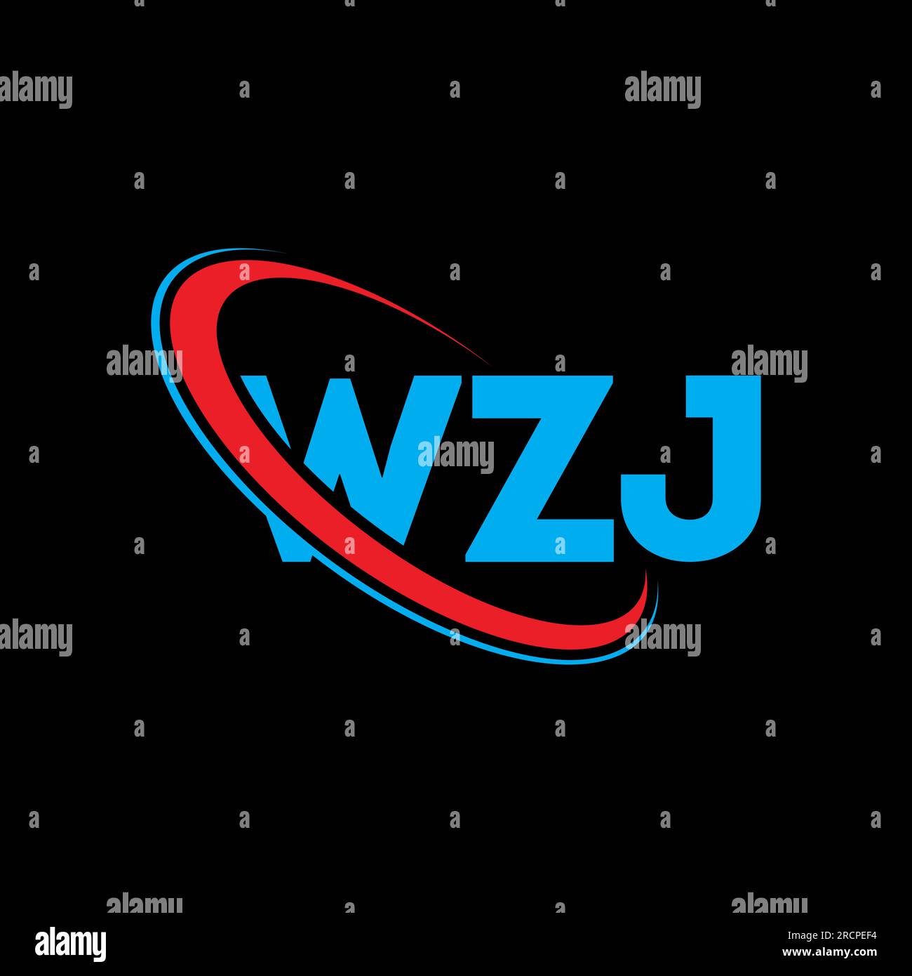 WZJ logo. WZJ letter. WZJ letter logo design. Initials WZJ logo linked ...