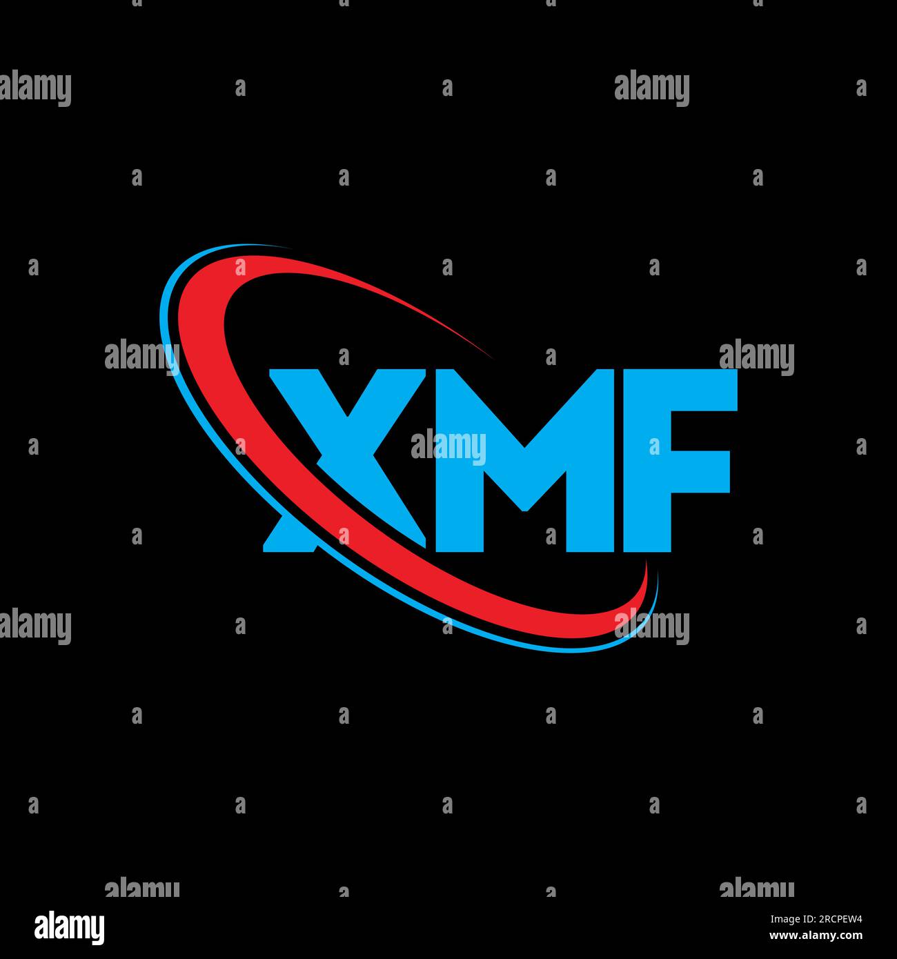 XMF logo. XMF letter. XMF letter logo design. Initials XMF logo linked ...