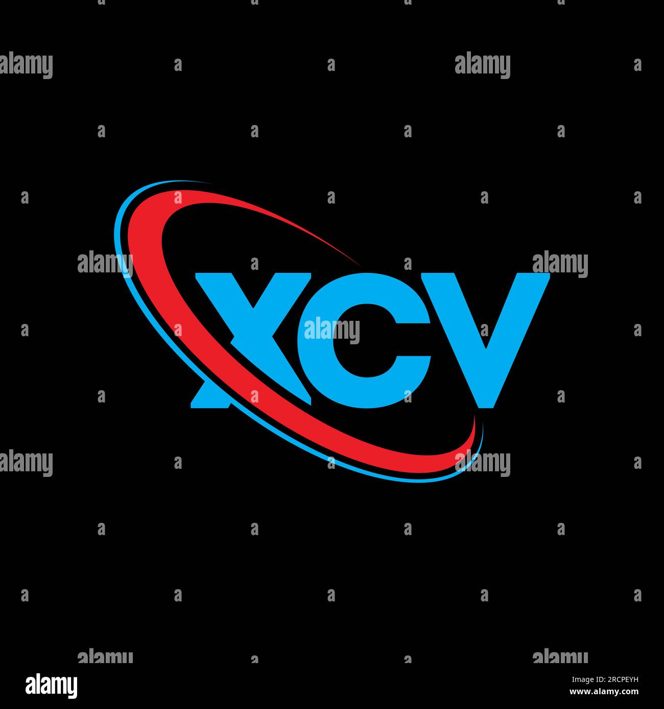 XCV logo. XCV letter. XCV letter logo design. Initials XCV logo linked ...