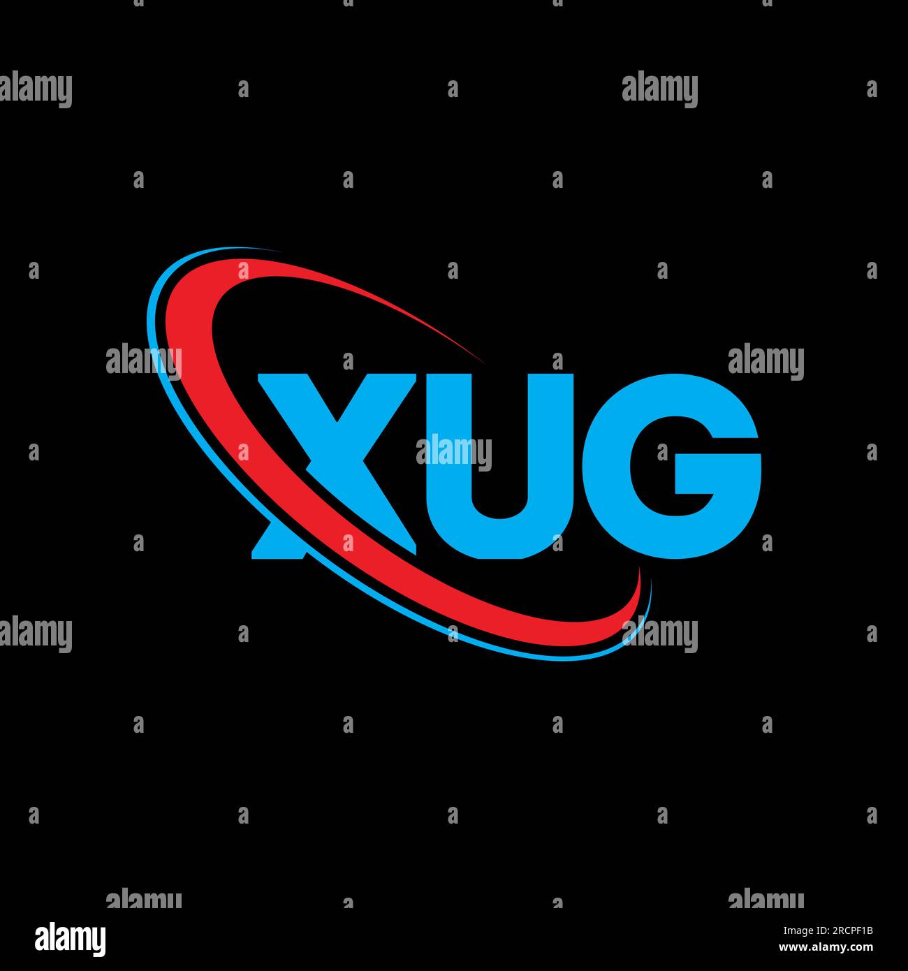 XUG logo. XUG letter. XUG letter logo design. Initials XUG logo linked ...