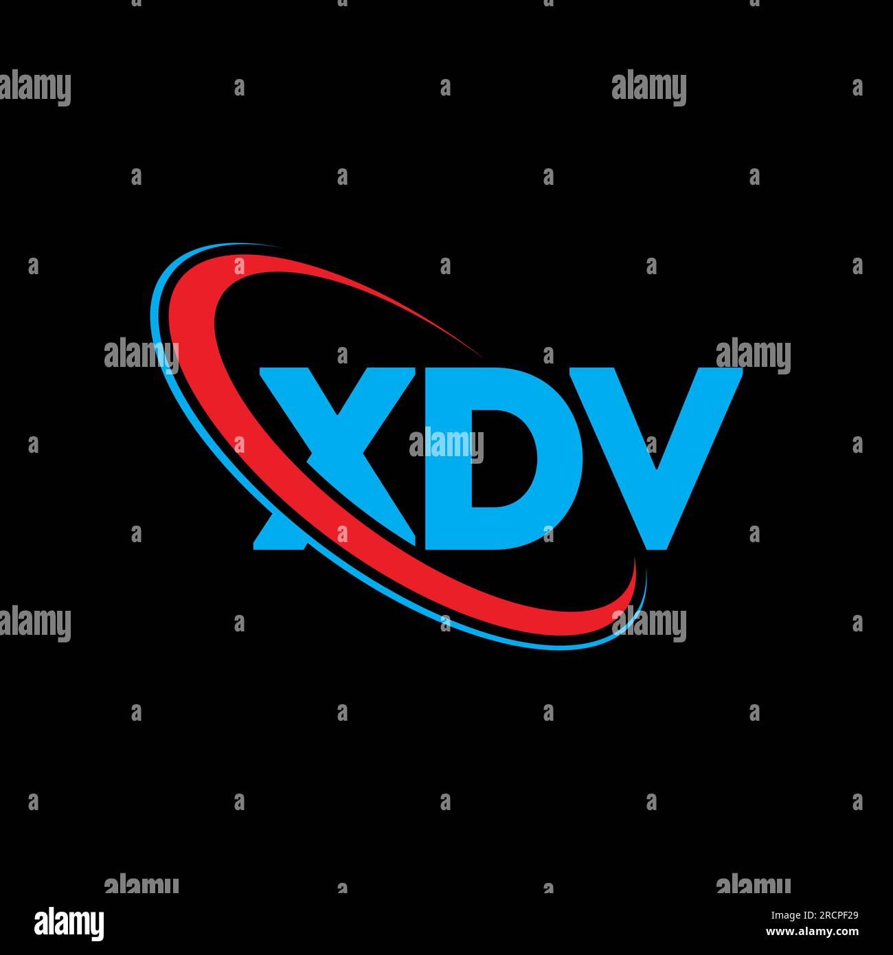 XDV logo. XDV letter. XDV letter logo design. Initials XDV logo linked ...