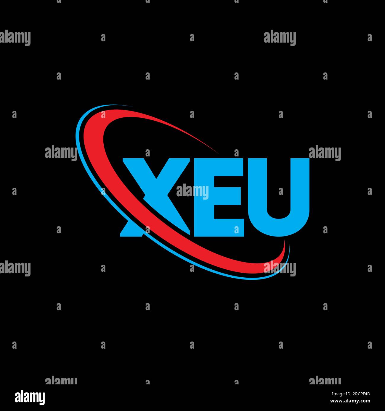 XEU logo. XEU letter. XEU letter logo design. Initials XEU logo linked ...