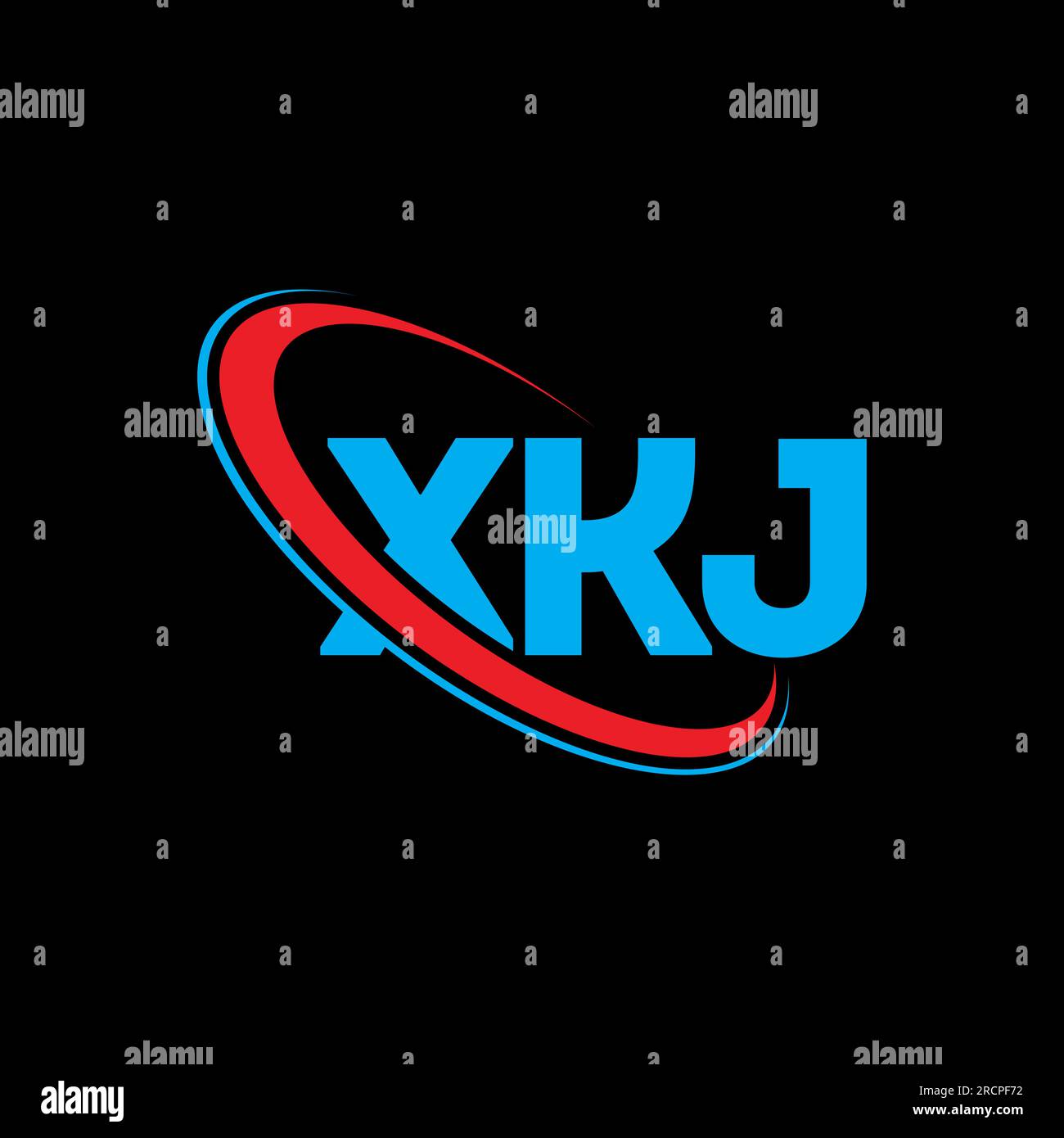 XKJ logo. XKJ letter. XKJ letter logo design. Initials XKJ logo linked ...