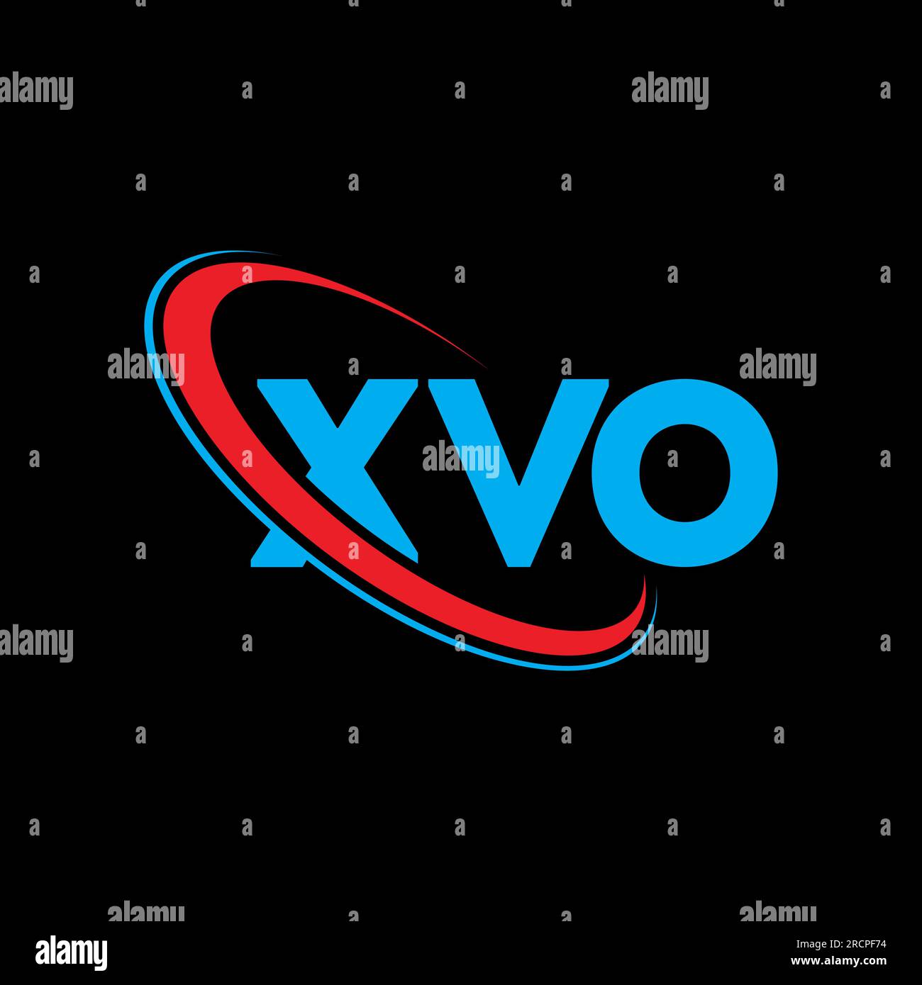Xvo logo design hi-res stock photography and images - Alamy
