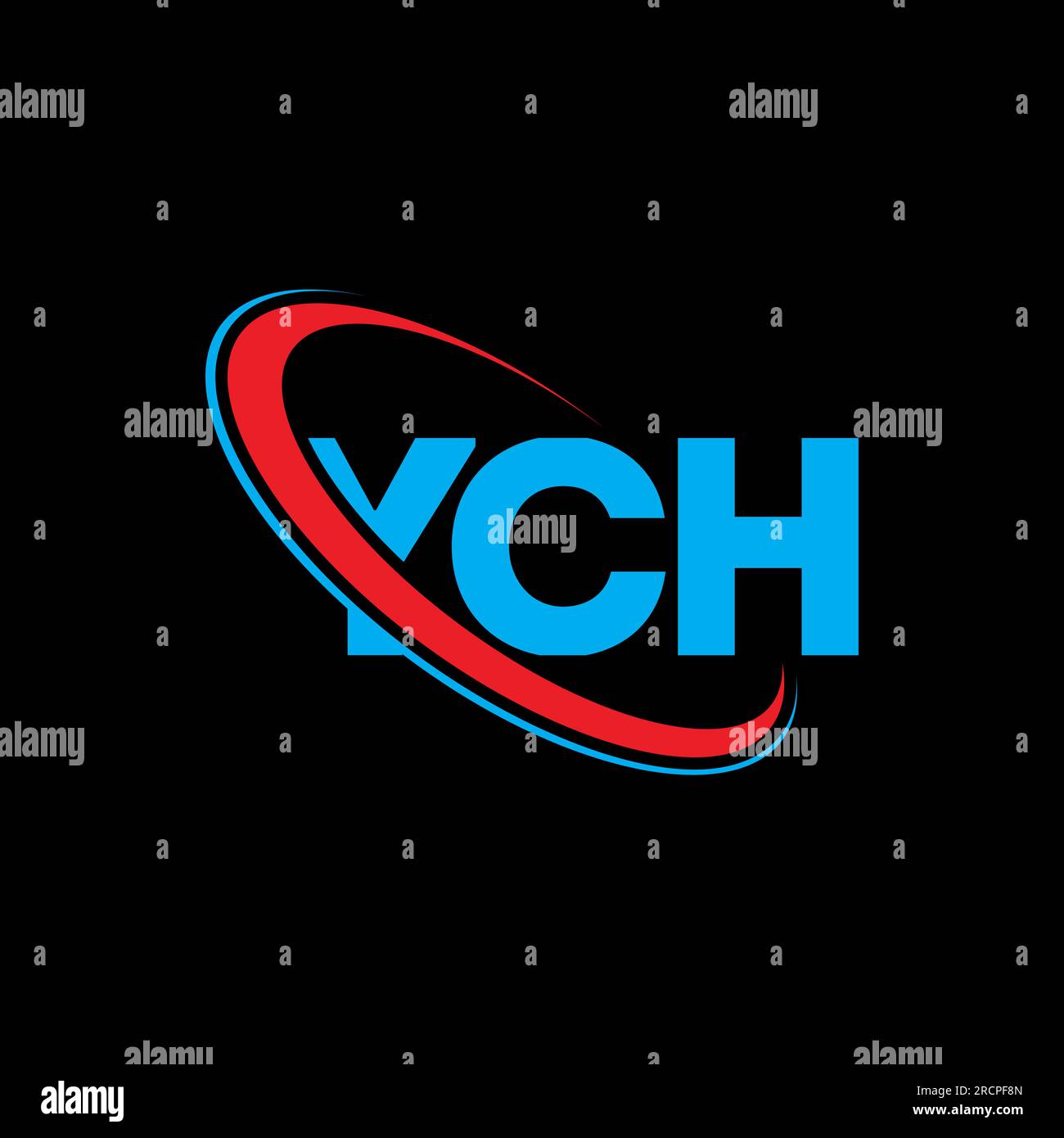YCH logo. YCH letter. YCH letter logo design. Initials YCH logo linked ...