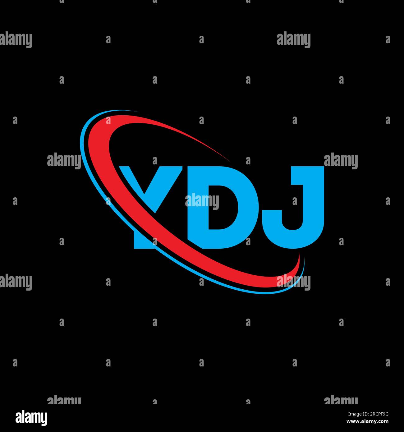 YDJ logo. YDJ letter. YDJ letter logo design. Initials YDJ logo linked with circle and uppercase ...