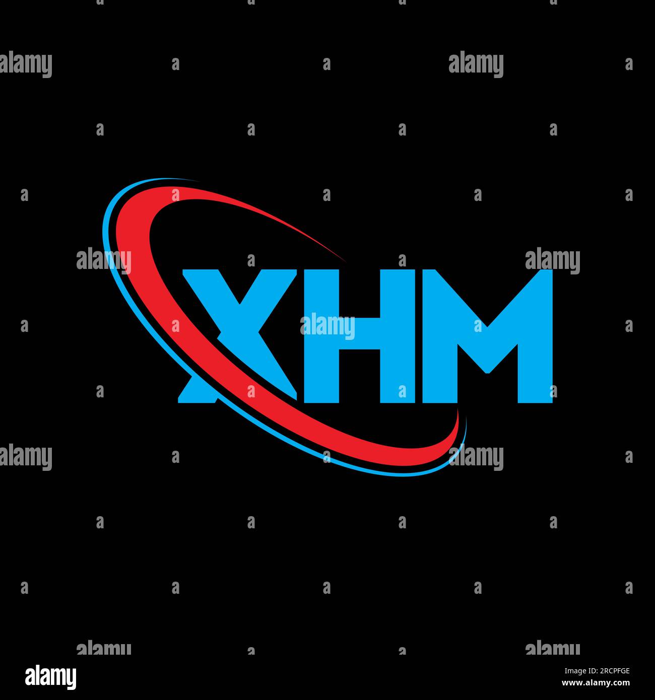 XHM logo. XHM letter. XHM letter logo design. Initials XHM logo linked ...