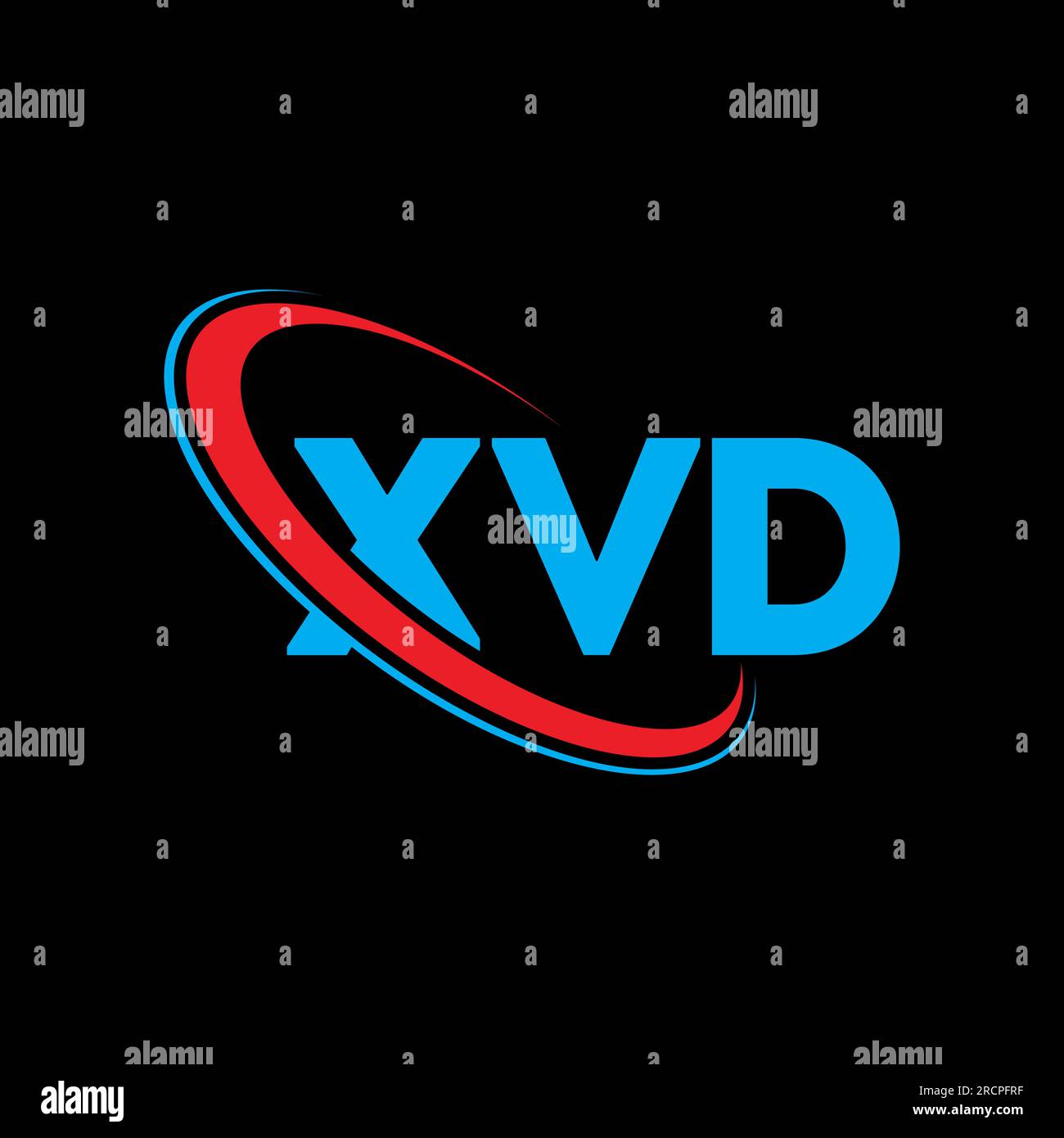 XVD logo. XVD letter. XVD letter logo design. Initials XVD logo linked ...