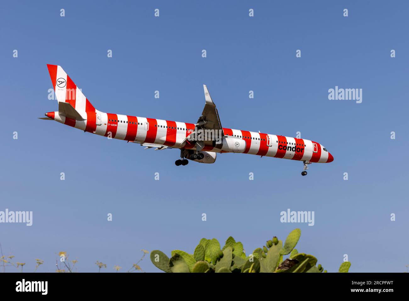 Condor Boeing 757-330 (Reg: D-ABOM) in the new stripes livery Stock ...