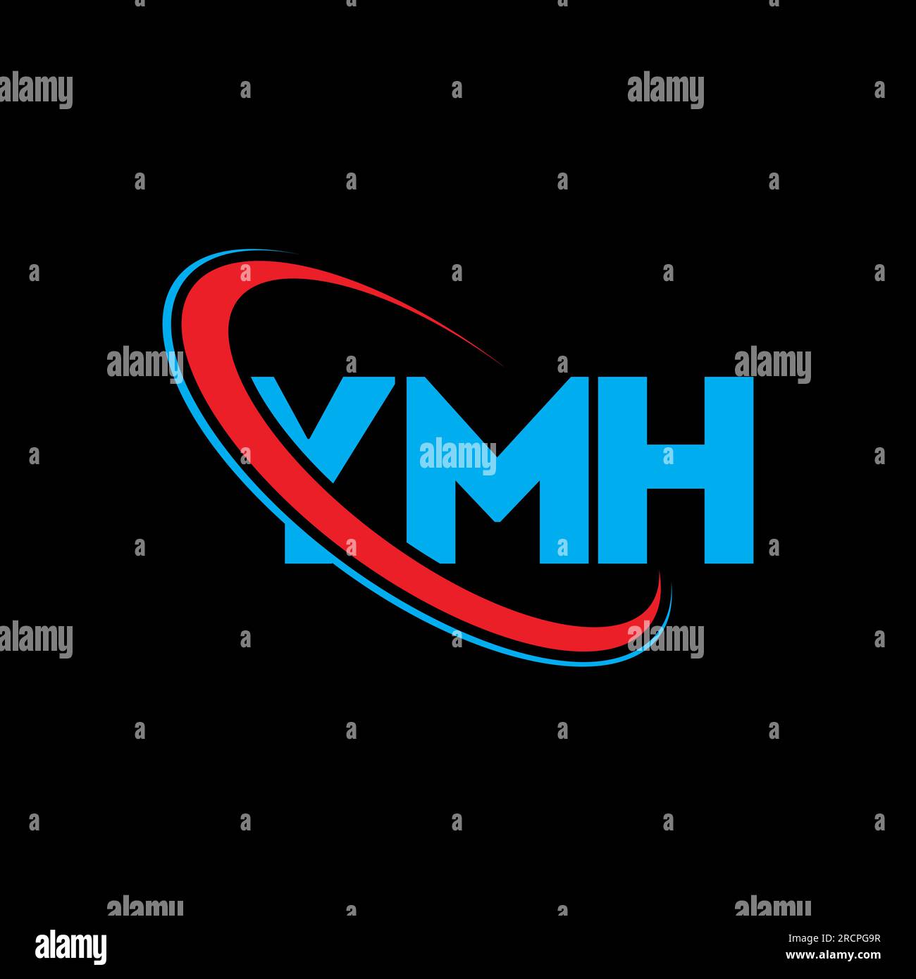 YMH logo. YMH letter. YMH letter logo design. Initials YMH logo linked ...
