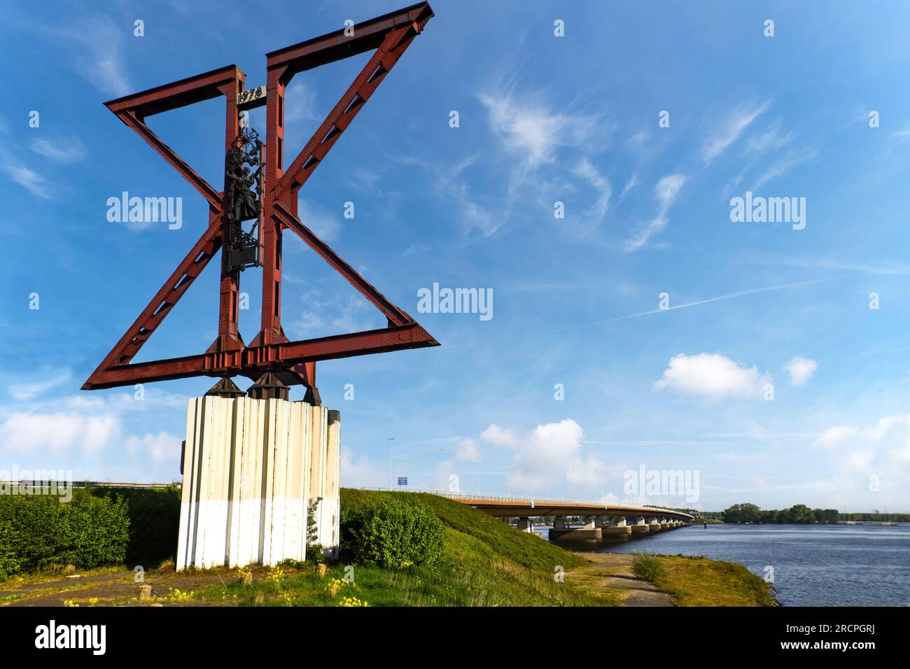 Moerdijk, The Netherlands-June 2022: Low angle view of the monument ...