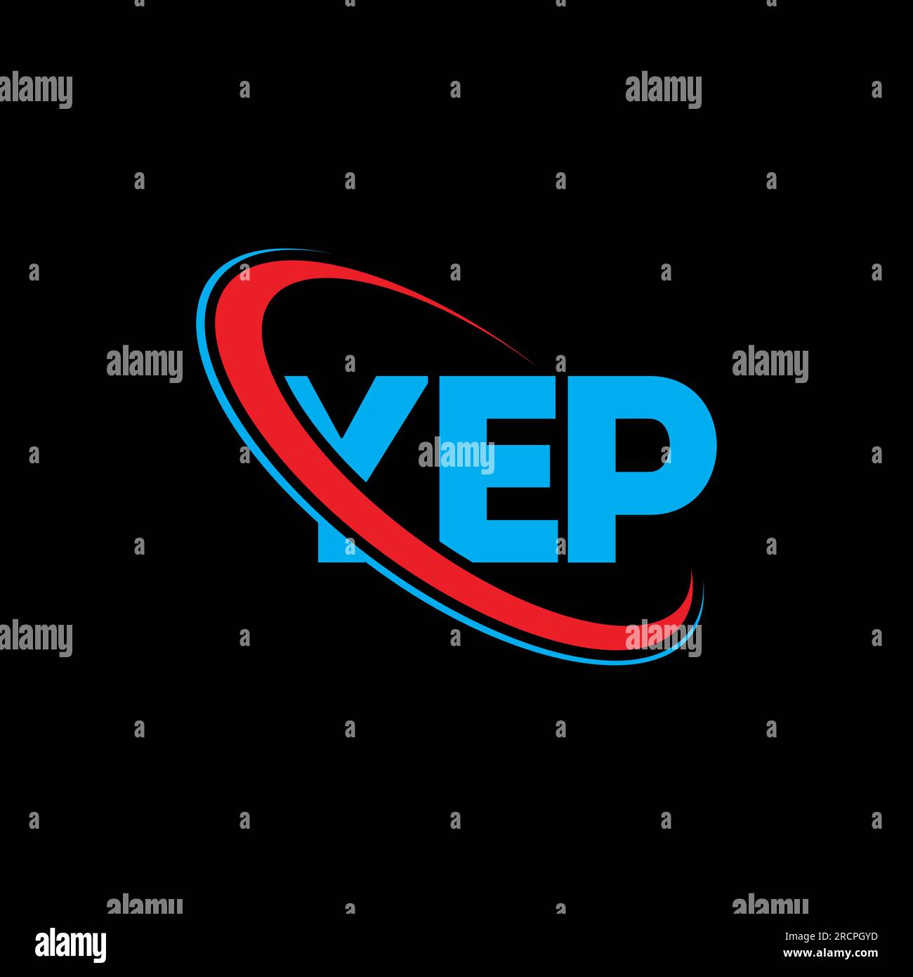 YEP logo. YEP letter. YEP letter logo design. Initials YEP logo linked ...