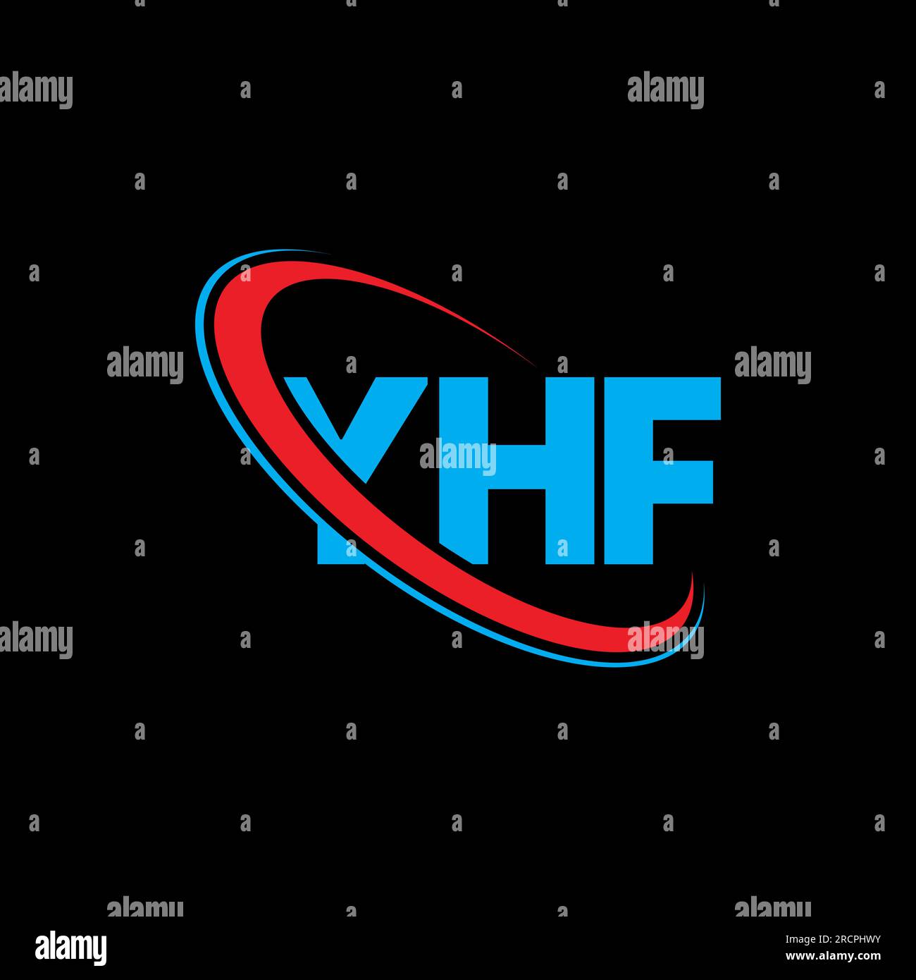 YHF logo. YHF letter. YHF letter logo design. Initials YHF logo linked ...