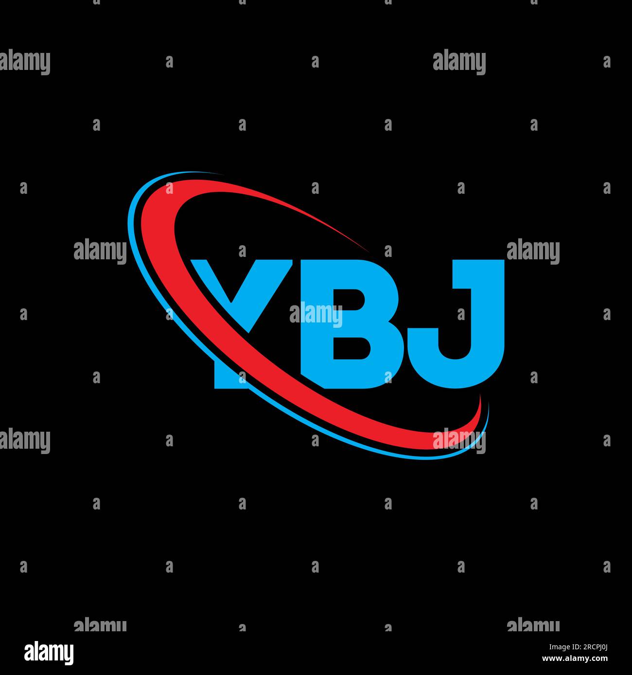 YBJ logo. YBJ letter. YBJ letter logo design. Initials YBJ logo linked ...