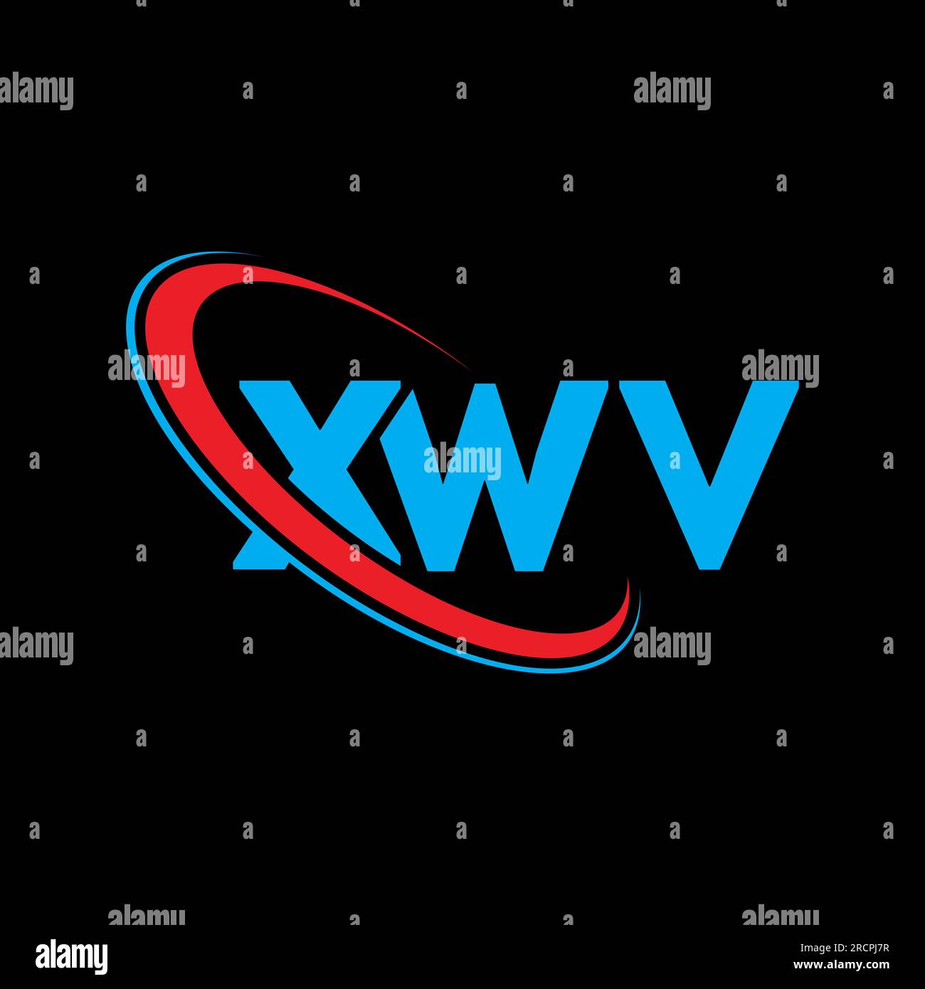 XWV logo. XWV letter. XWV letter logo design. Initials XWV logo linked ...
