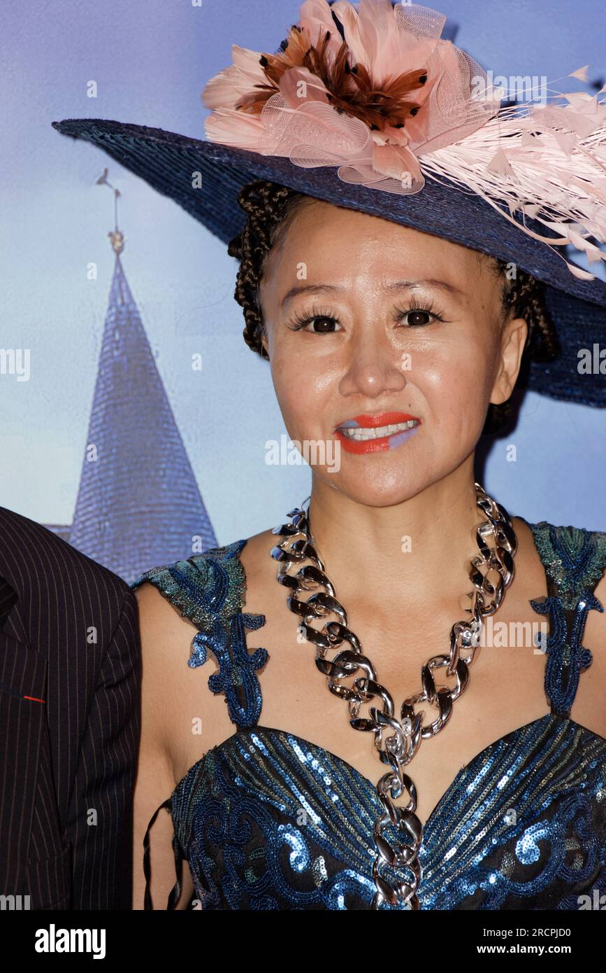 Paris, France. 15th July, 2023. The chinese artist Li Jin Paris attends ...