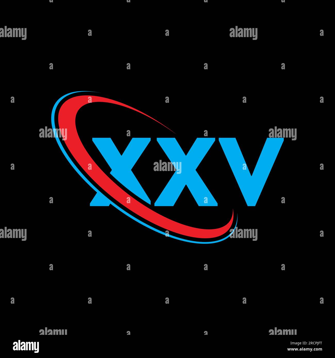 Xxv Logo Xxv Letter Xxv Letter Logo Design Initials Xxv Logo Linked With Circle And Uppercase