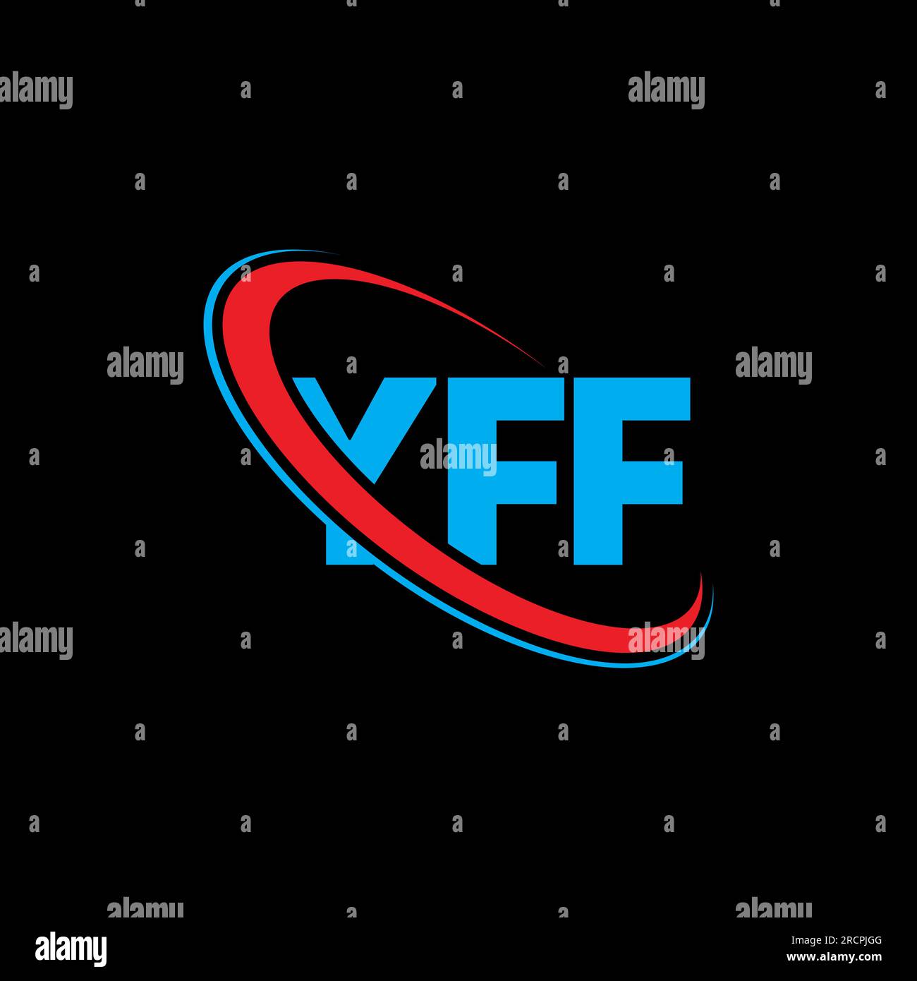 YFF logo. YFF letter. YFF letter logo design. Initials YFF logo linked ...