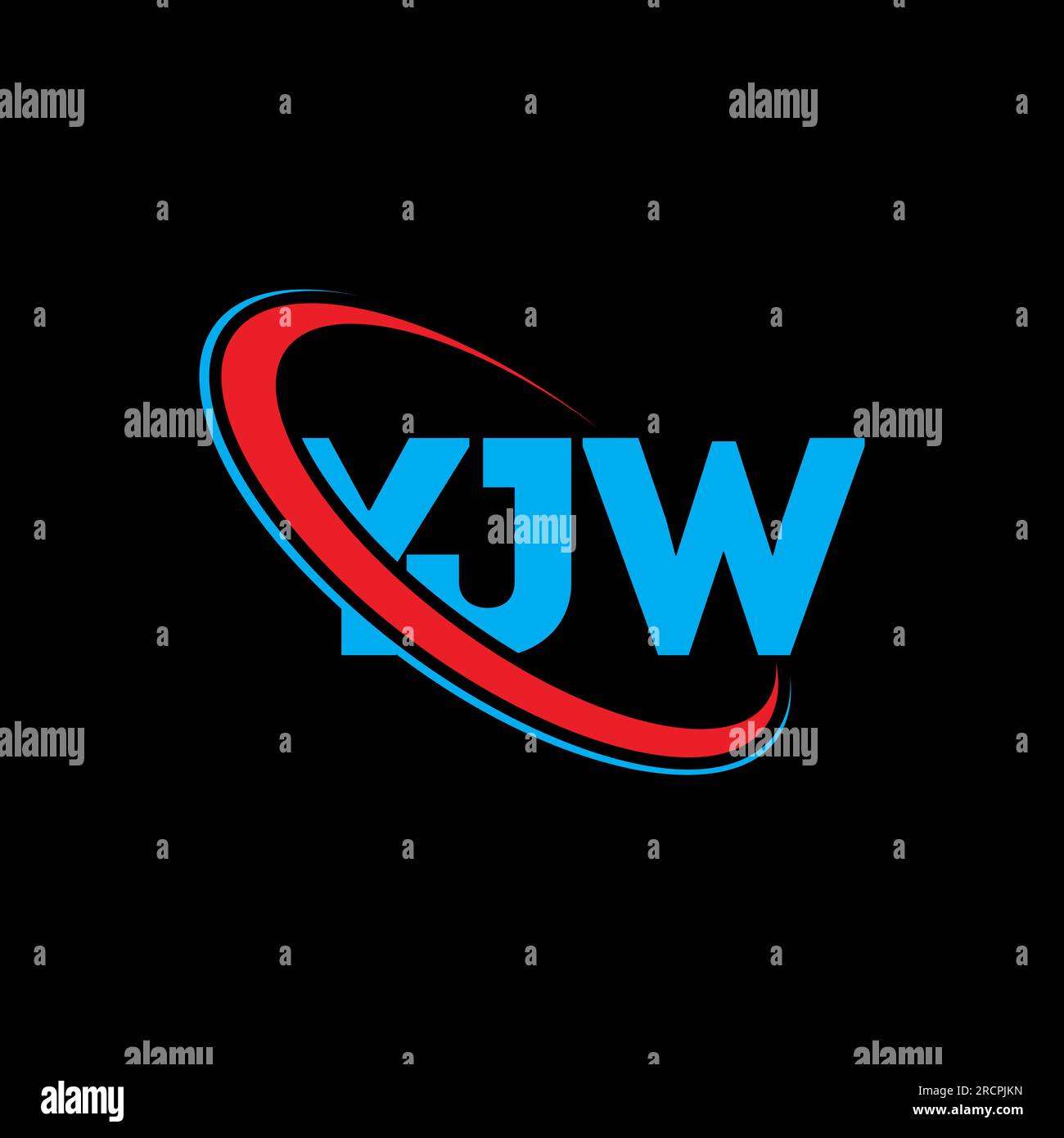 YJW logo. YJW letter. YJW letter logo design. Initials YJW logo linked ...