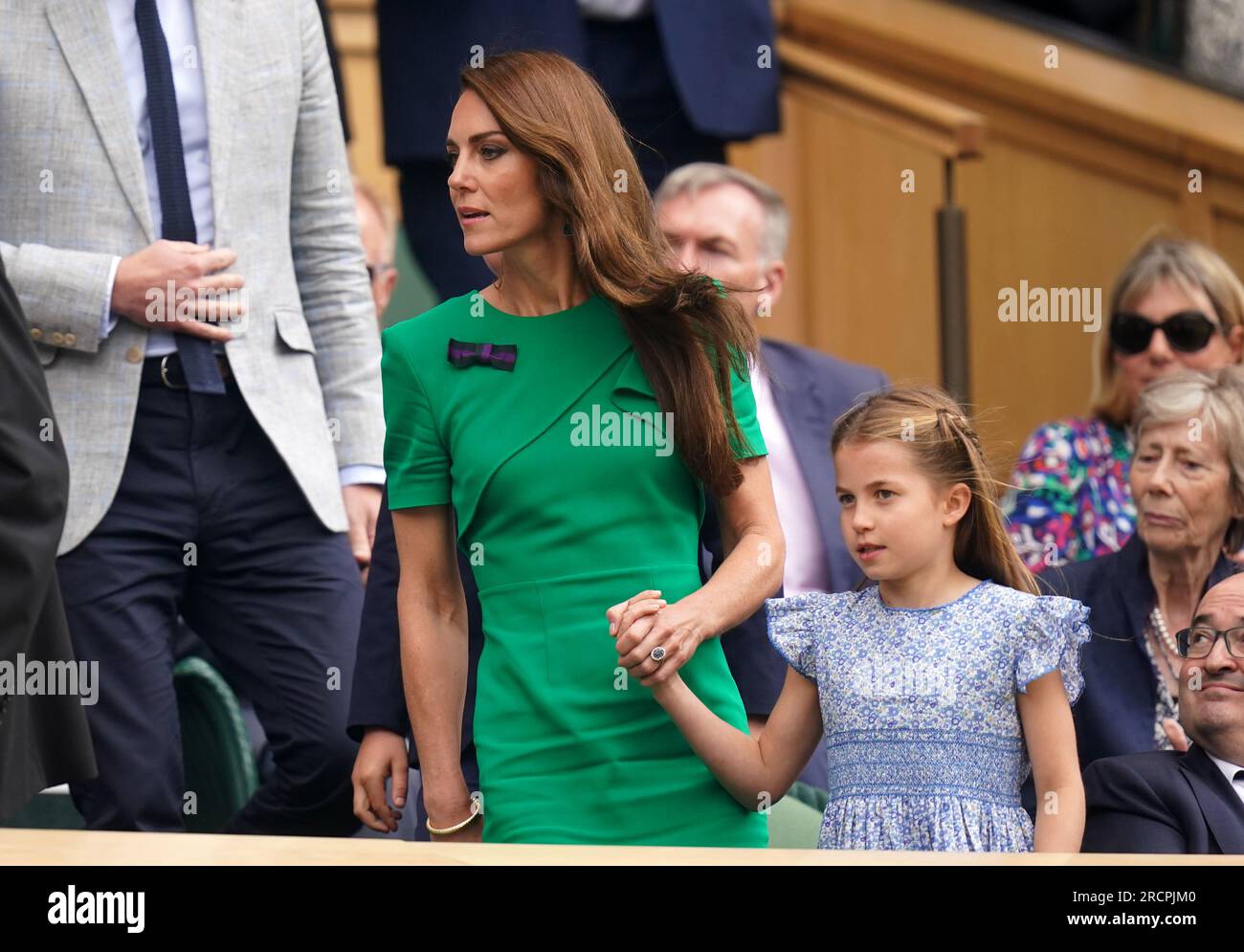 The Princess of Wales, with Princess Charlotte in the royal box on day ...