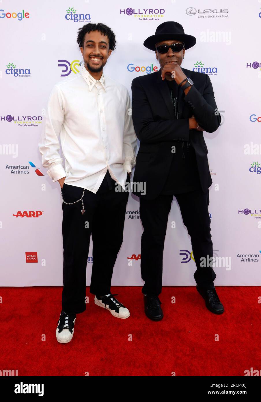 Los Angeles, Ca. 15th July, 2023. Cheron Hall, Arsenio Hall at the ...
