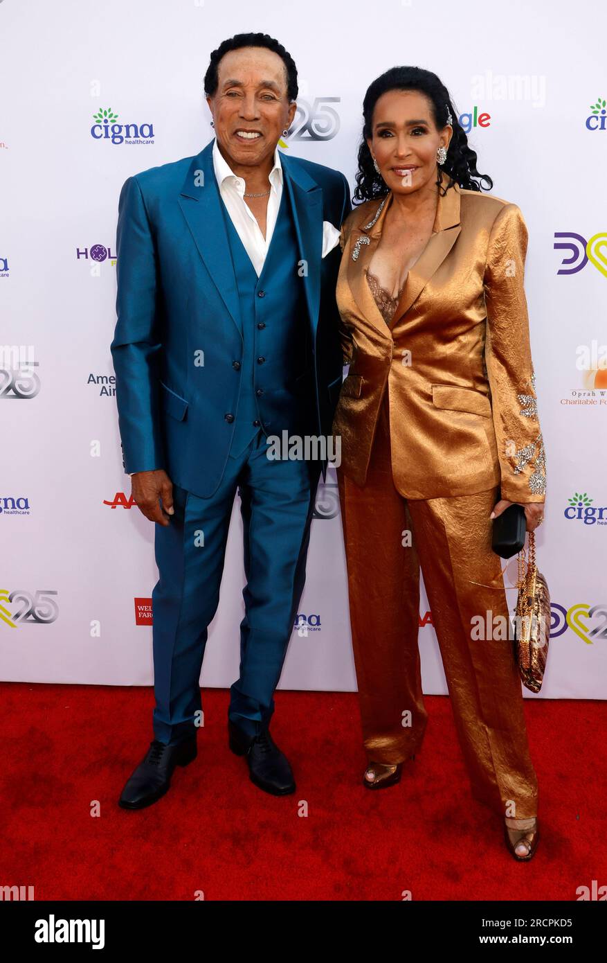 Los Angeles, Ca. 15th July, 2023. Smokey Robinson, Frances Gladney at ...
