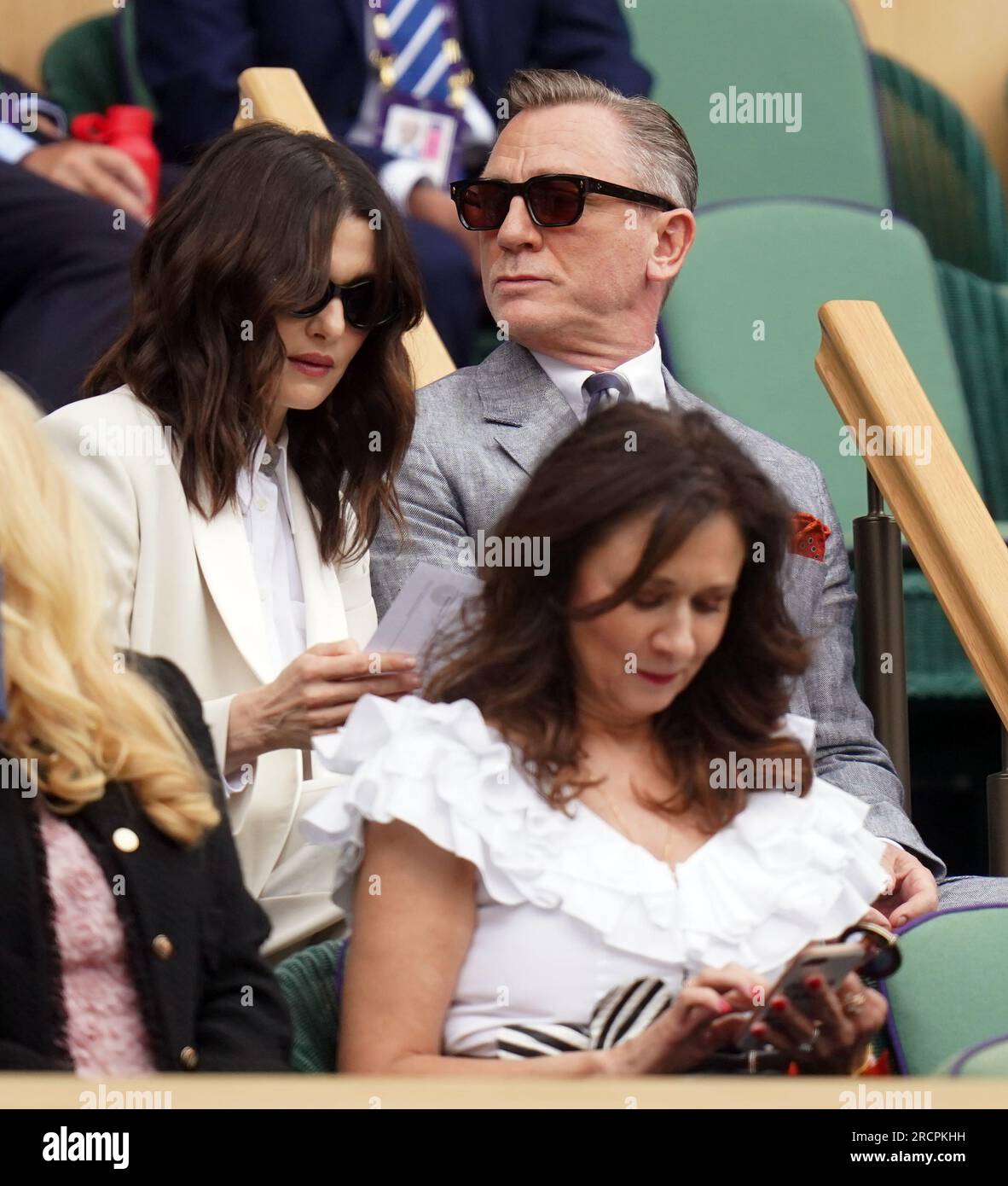 Daniel Craig and Rachel Weisz in the royal box on day fourteen of the ...