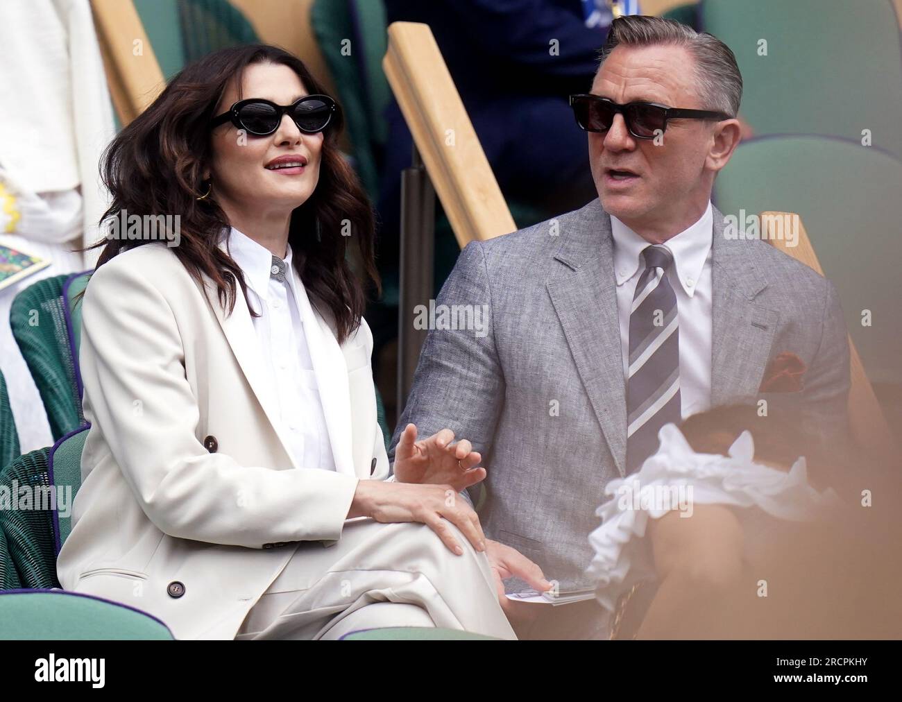 Daniel Craig and Rachel Weisz in the royal box on day fourteen of the ...