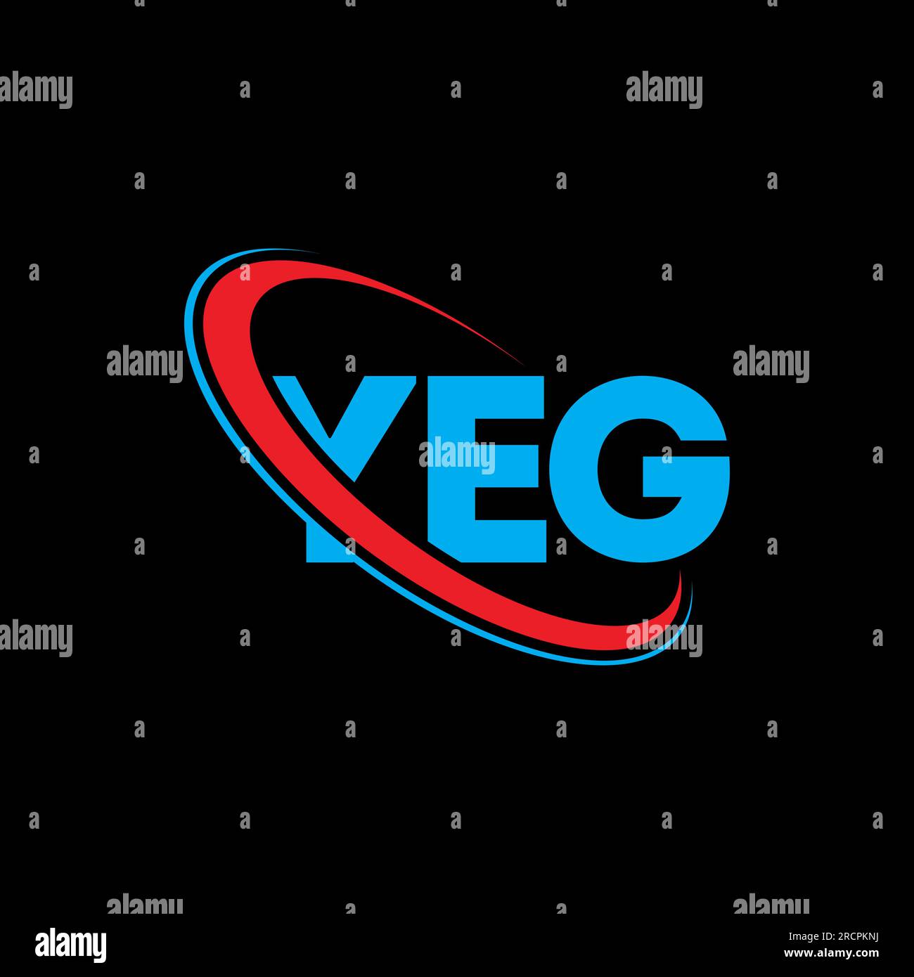 YEG logo. YEG letter. YEG letter logo design. Initials YEG logo linked ...