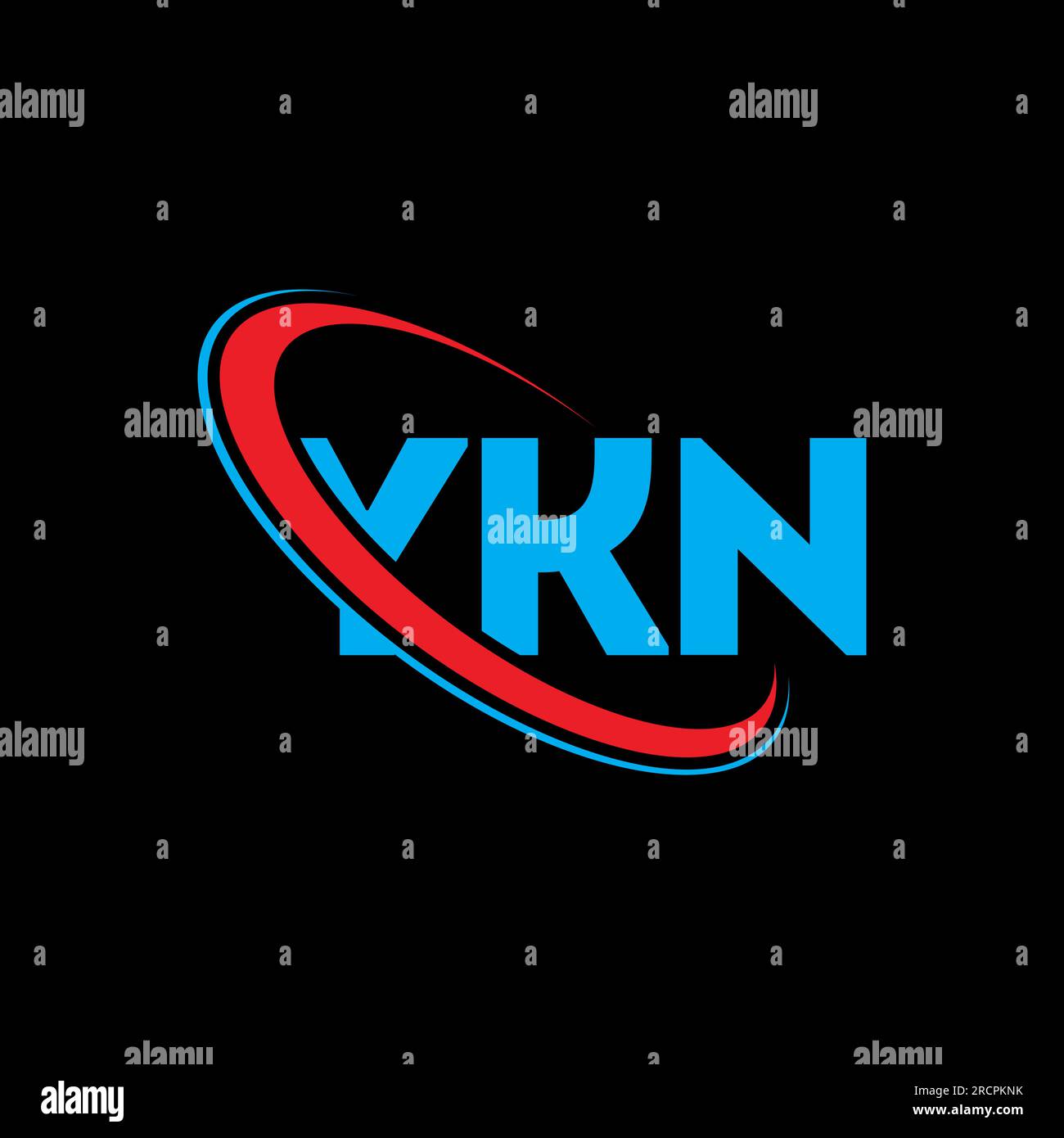YKN logo. YKN letter. YKN letter logo design. Initials YKN logo linked ...