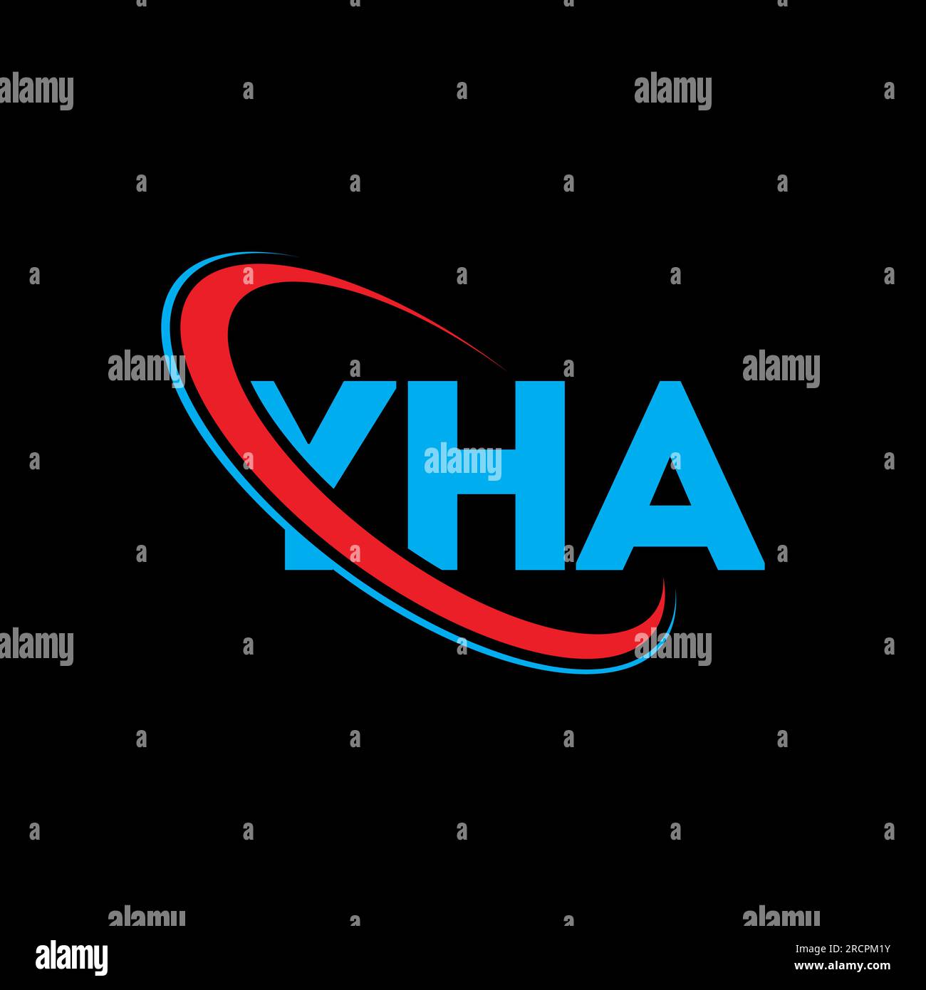YHA logo. YHA letter. YHA letter logo design. Initials YHA logo linked ...