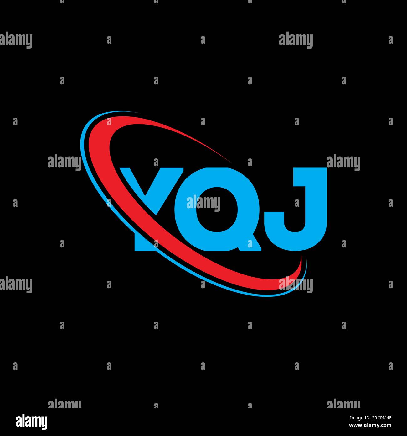 YQJ logo. YQJ letter. YQJ letter logo design. Initials YQJ logo linked ...
