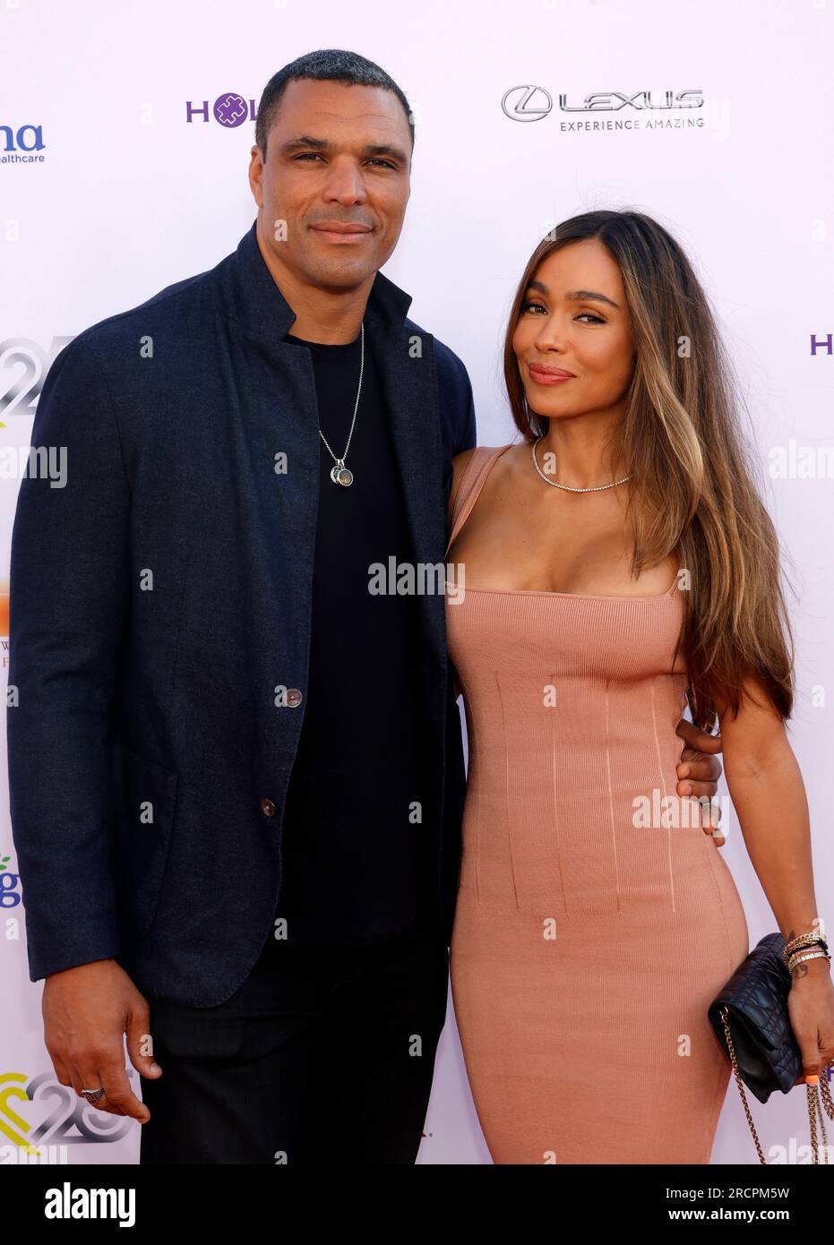 Los Angeles, Ca. 15th July, 2023. Tony Gonzalez, October Gonzalez at ...