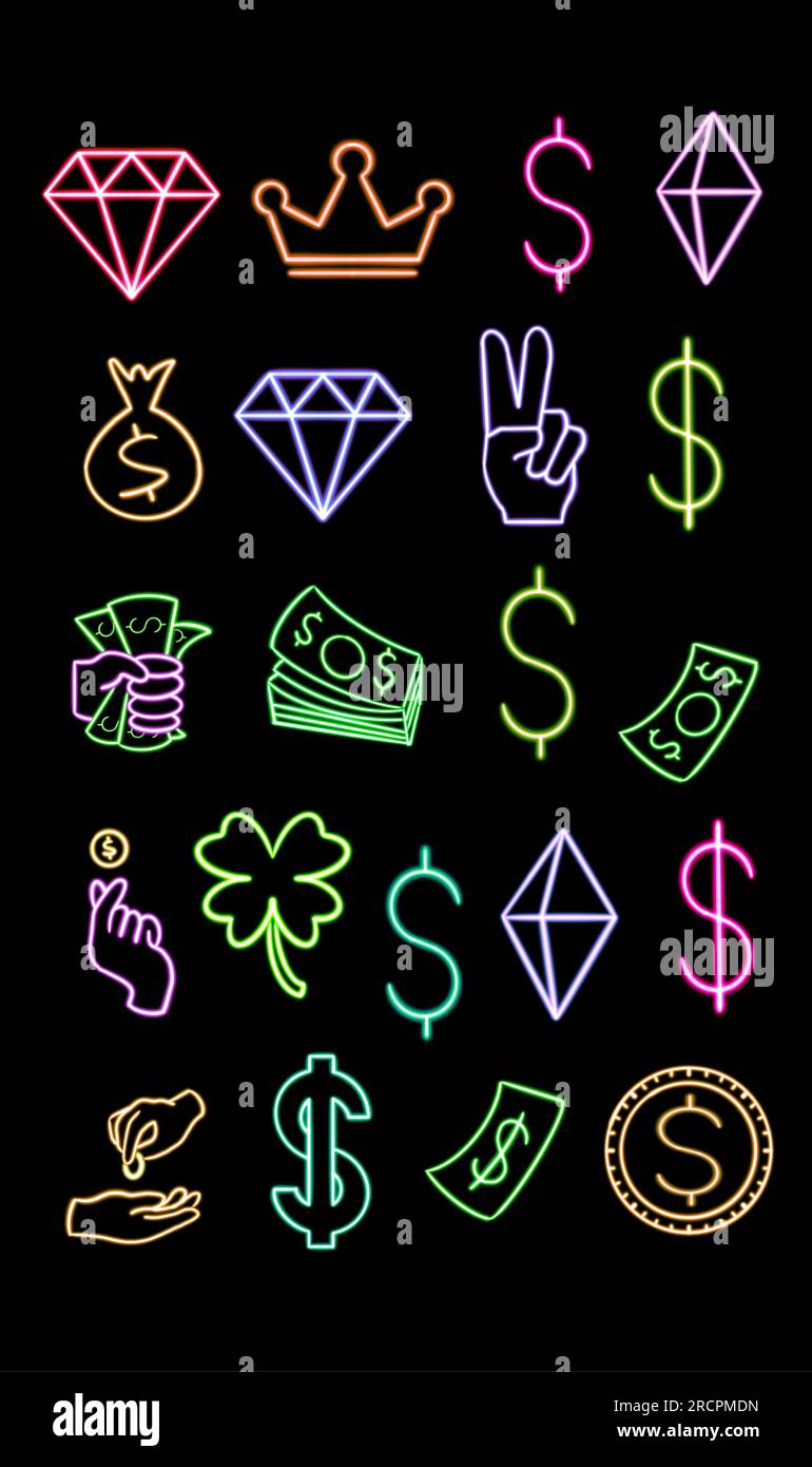 Glowing dollar bill illustration hi-res stock photography and images ...