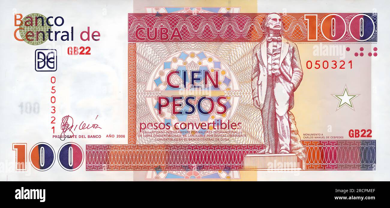 Photo Banknote Cuba,2006, 100 pesos Stock Photo - Alamy