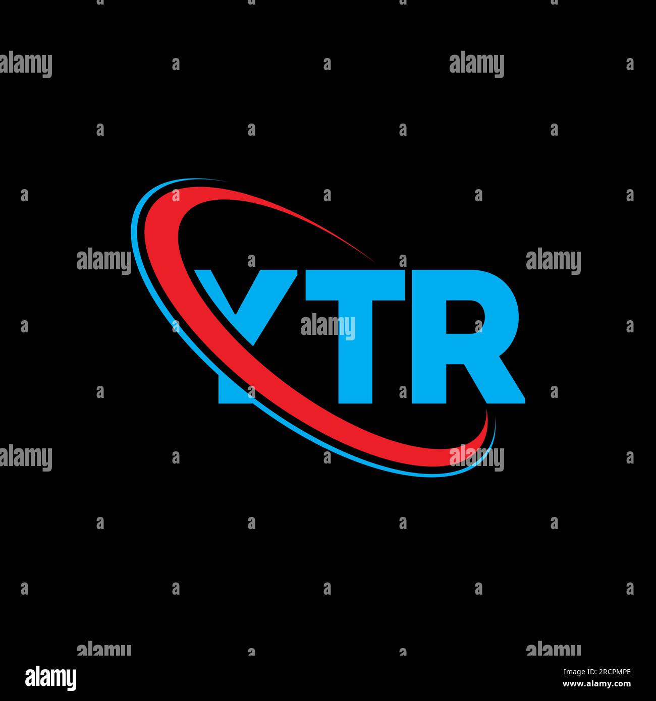 YTR logo. YTR letter. YTR letter logo design. Initials YTR logo linked ...