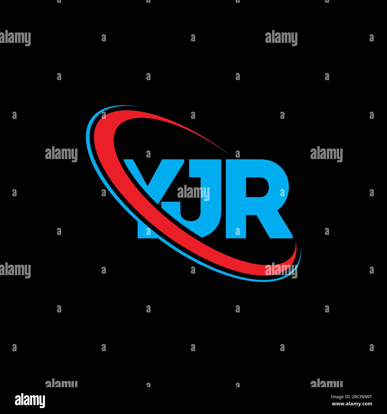 YJR logo. YJR letter. YJR letter logo design. Initials YJR logo linked ...