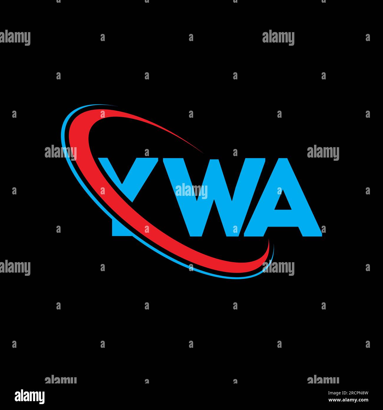YWA logo. YWA letter. YWA letter logo design. Initials YWA logo linked ...