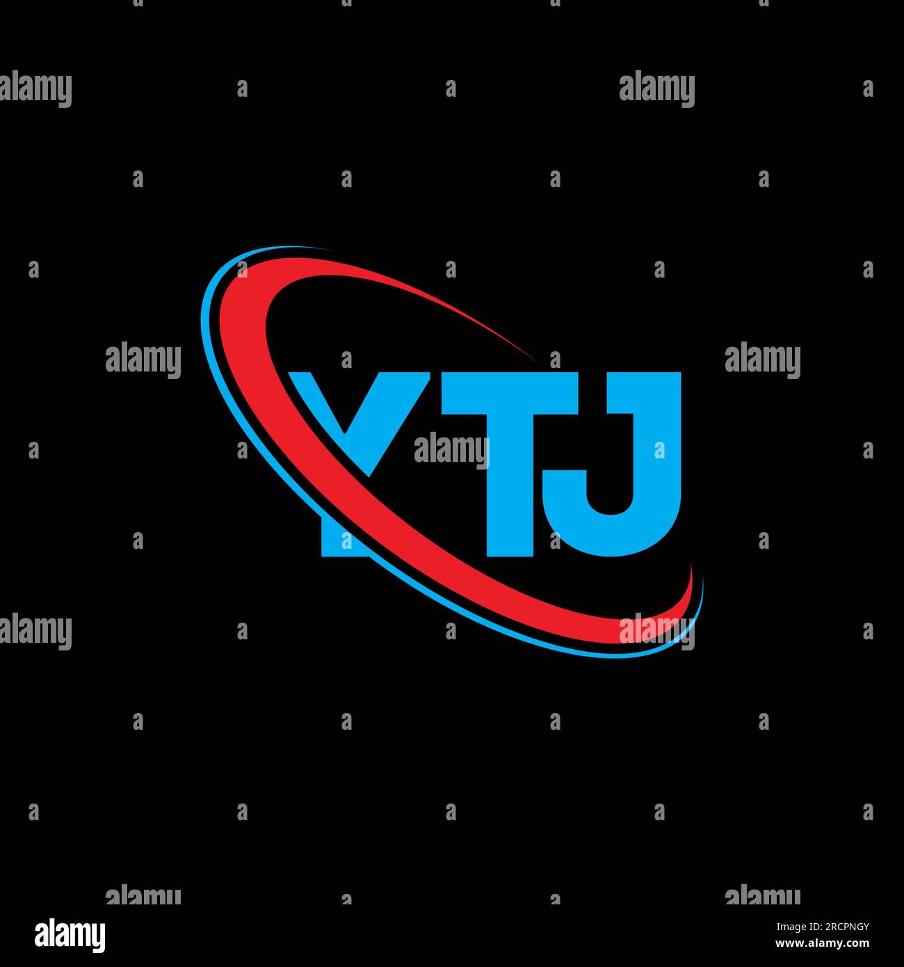 YTJ logo. YTJ letter. YTJ letter logo design. Initials YTJ logo linked ...