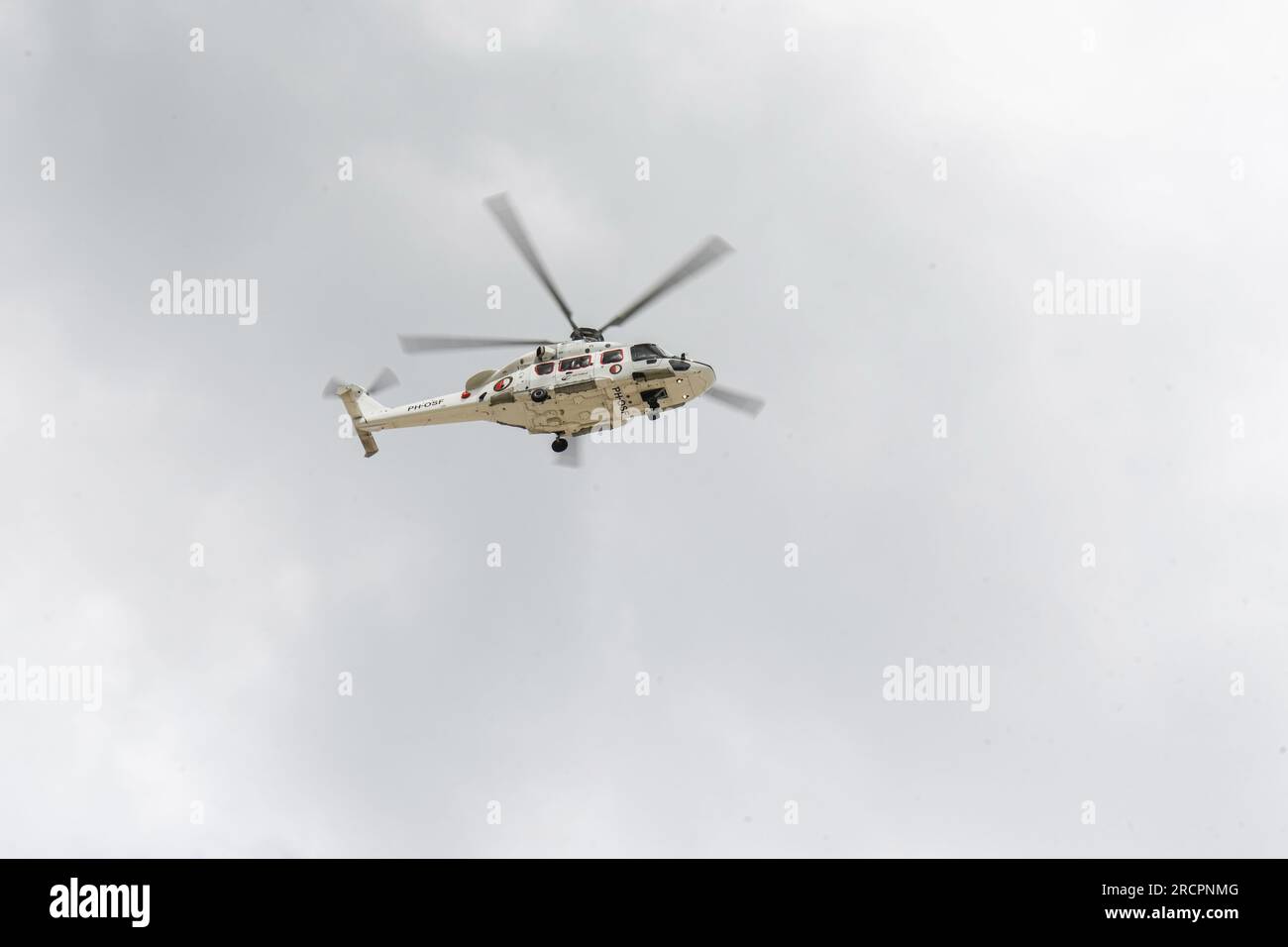 Rotterdam, Netherlands. 16th July, 2023. Rotterdam - The helicopter ...