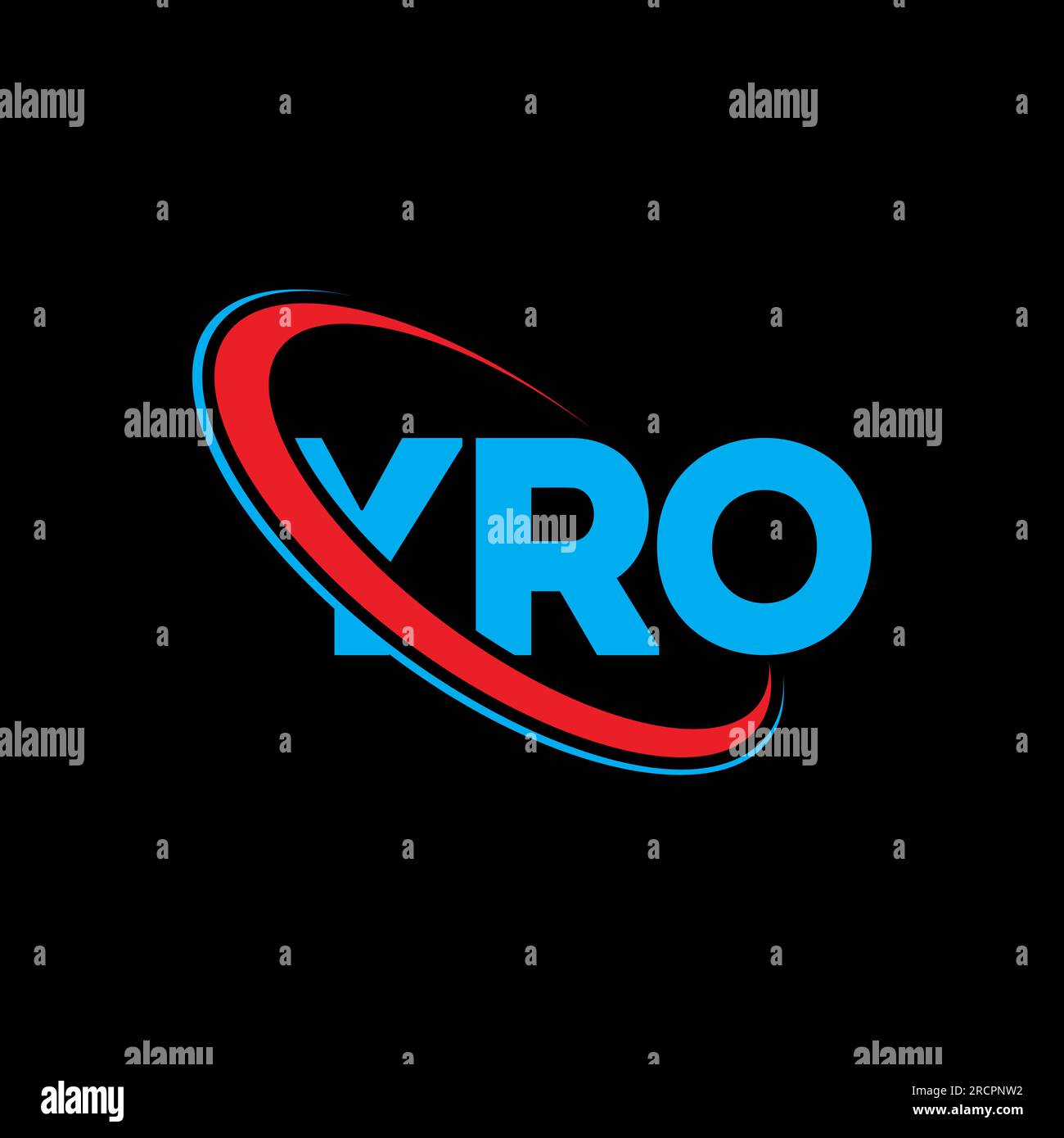 YRO logo. YRO letter. YRO letter logo design. Initials YRO logo linked ...