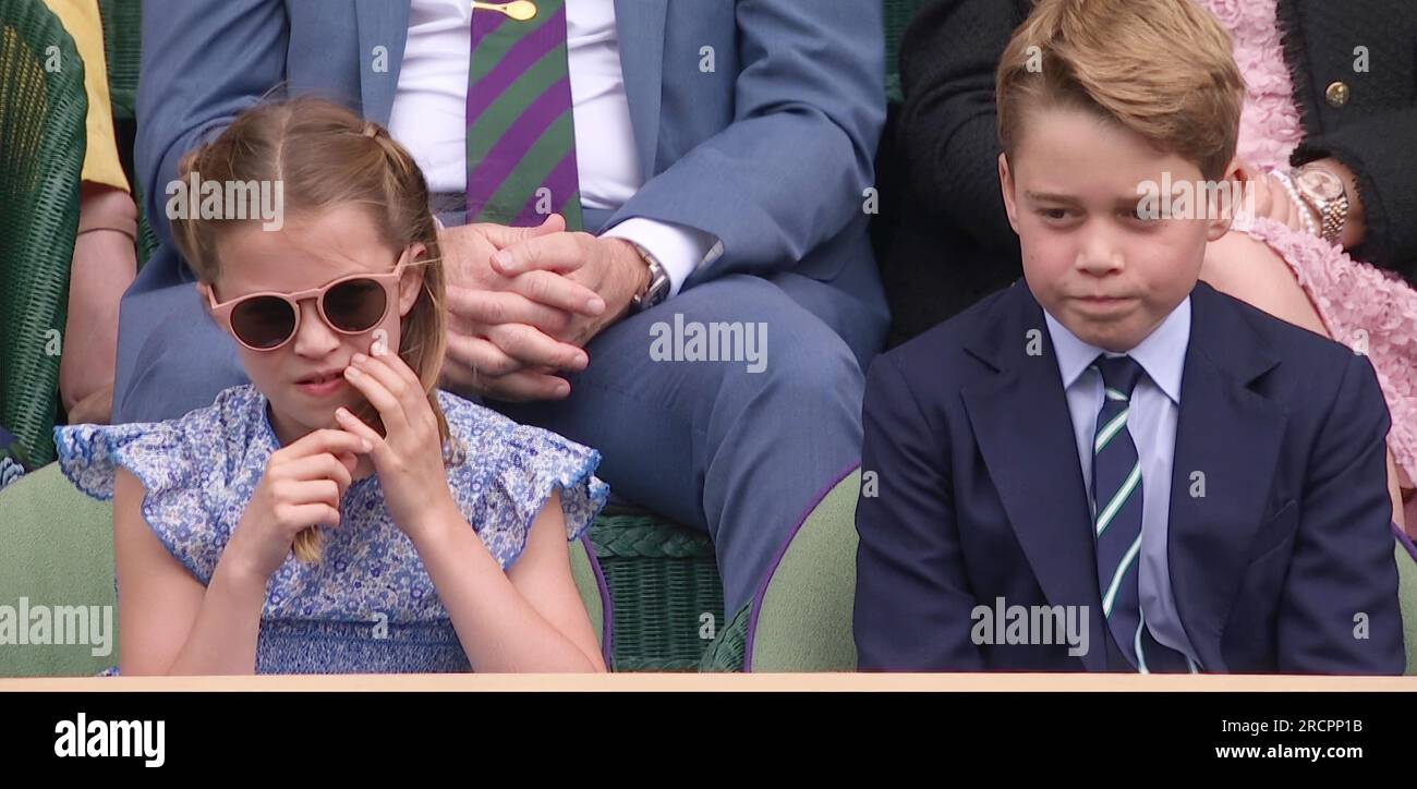 Pic shows: Wimbledon Novak Djokovic v Carlos Alcaraz in men's singles ...