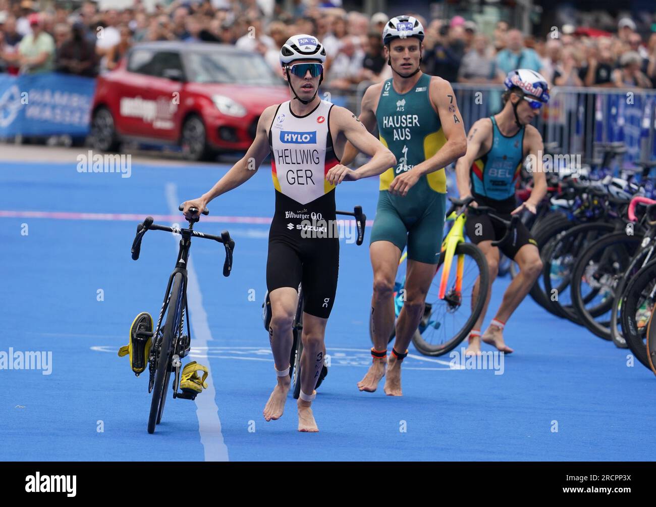 Hamburg, Germany. 16th July, 2023. Triathlon: ITU World Triathlon ...